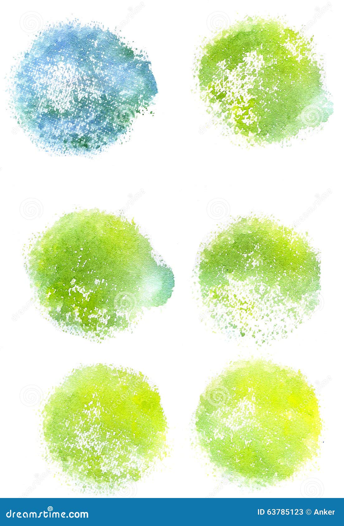 Watercolor Round Colorful Backgrounds Stock Illustration - Illustration ...