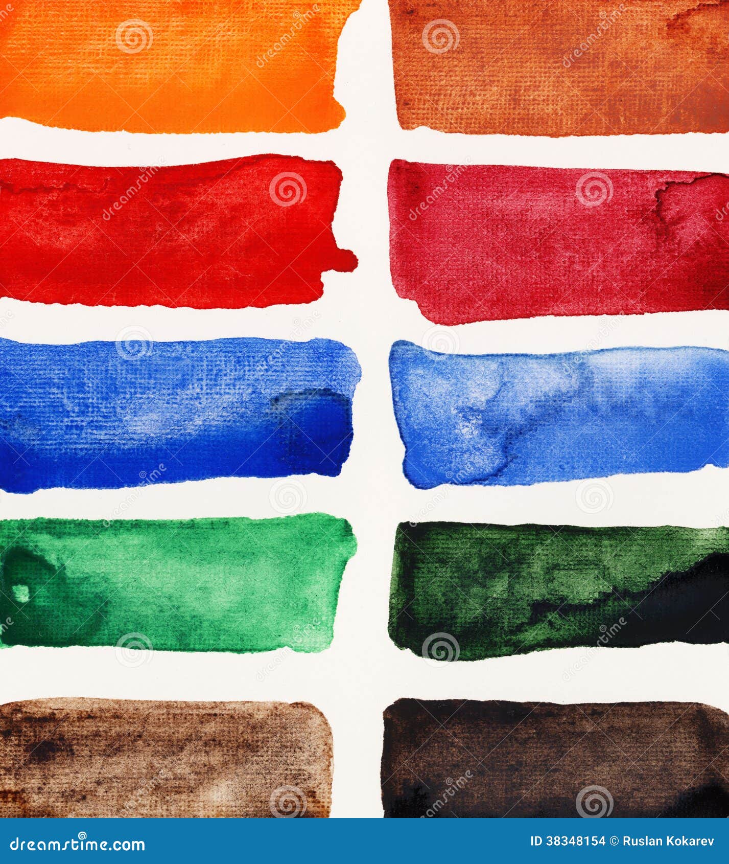 Watercolor samples. stock photo. Image of paper, bright - 38348154