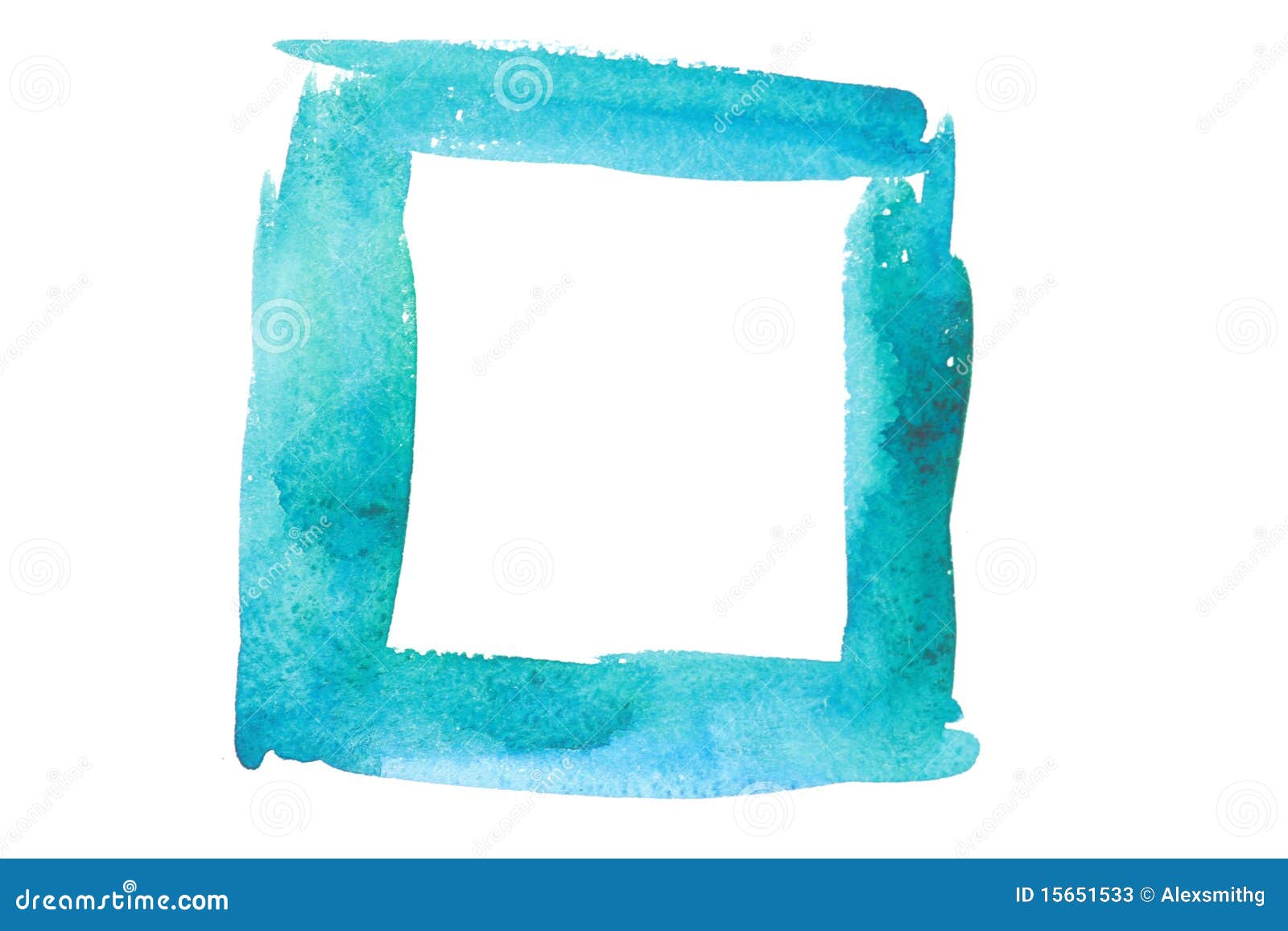 Watercolor sea color frame stock illustration. Illustration of grain ...