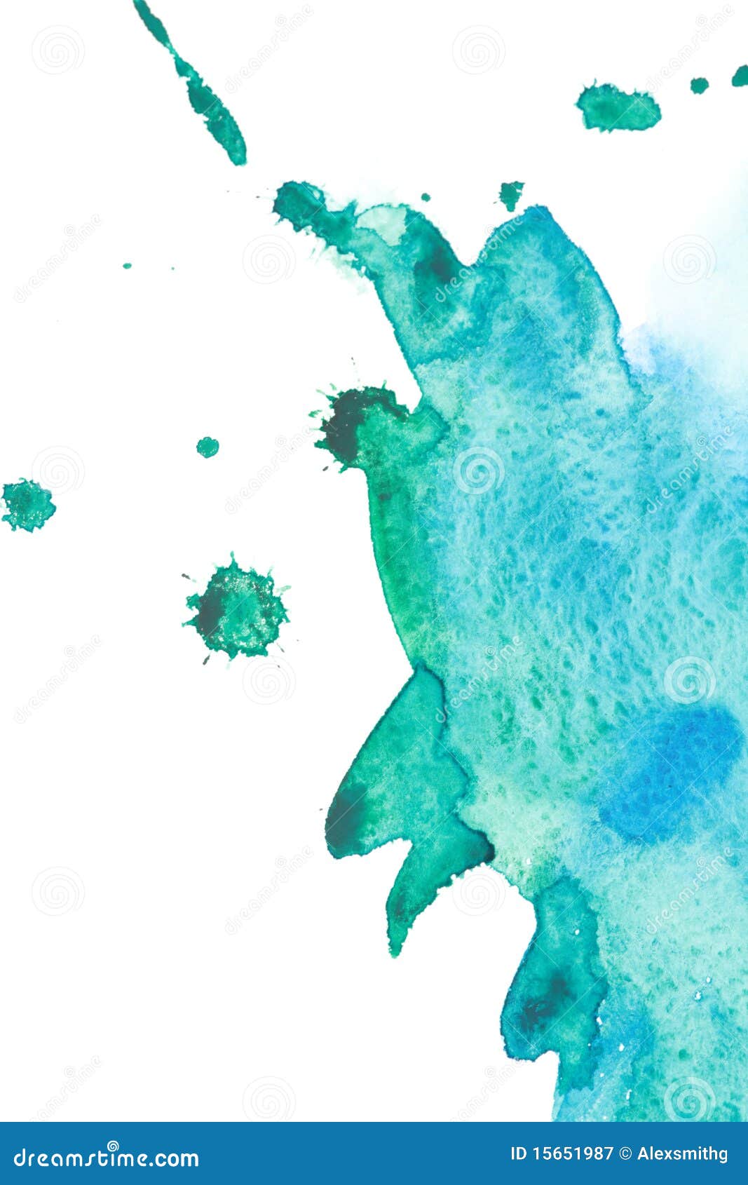 Watercolor sea wave splash stock illustration. Illustration of deep ...