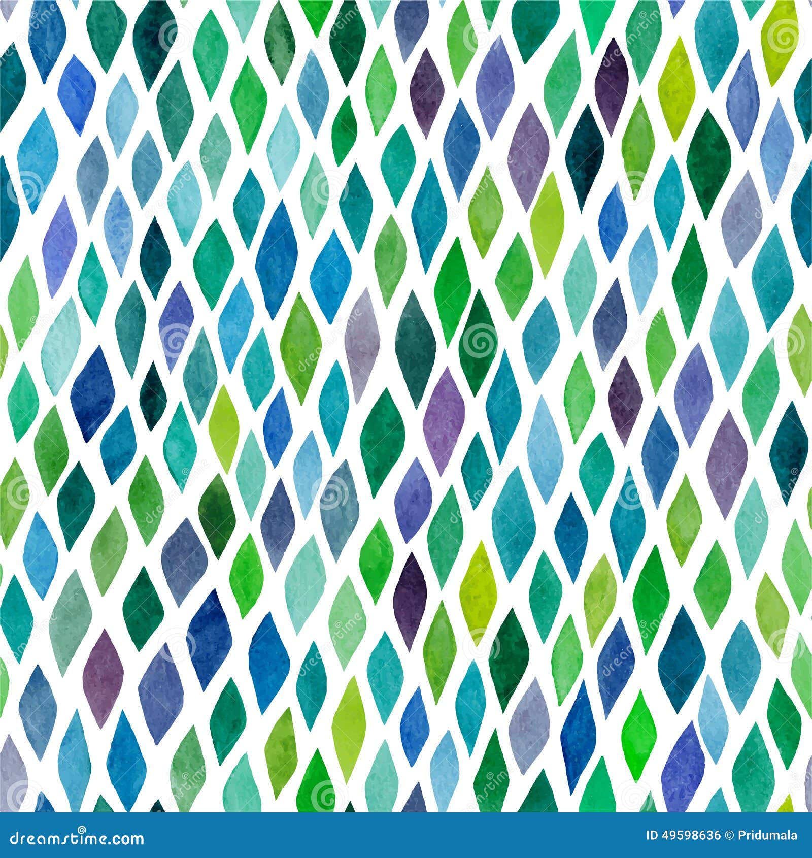 Watercolor Seamless Abstract Hand-drawn Pattern, Endless Modern Stock ...