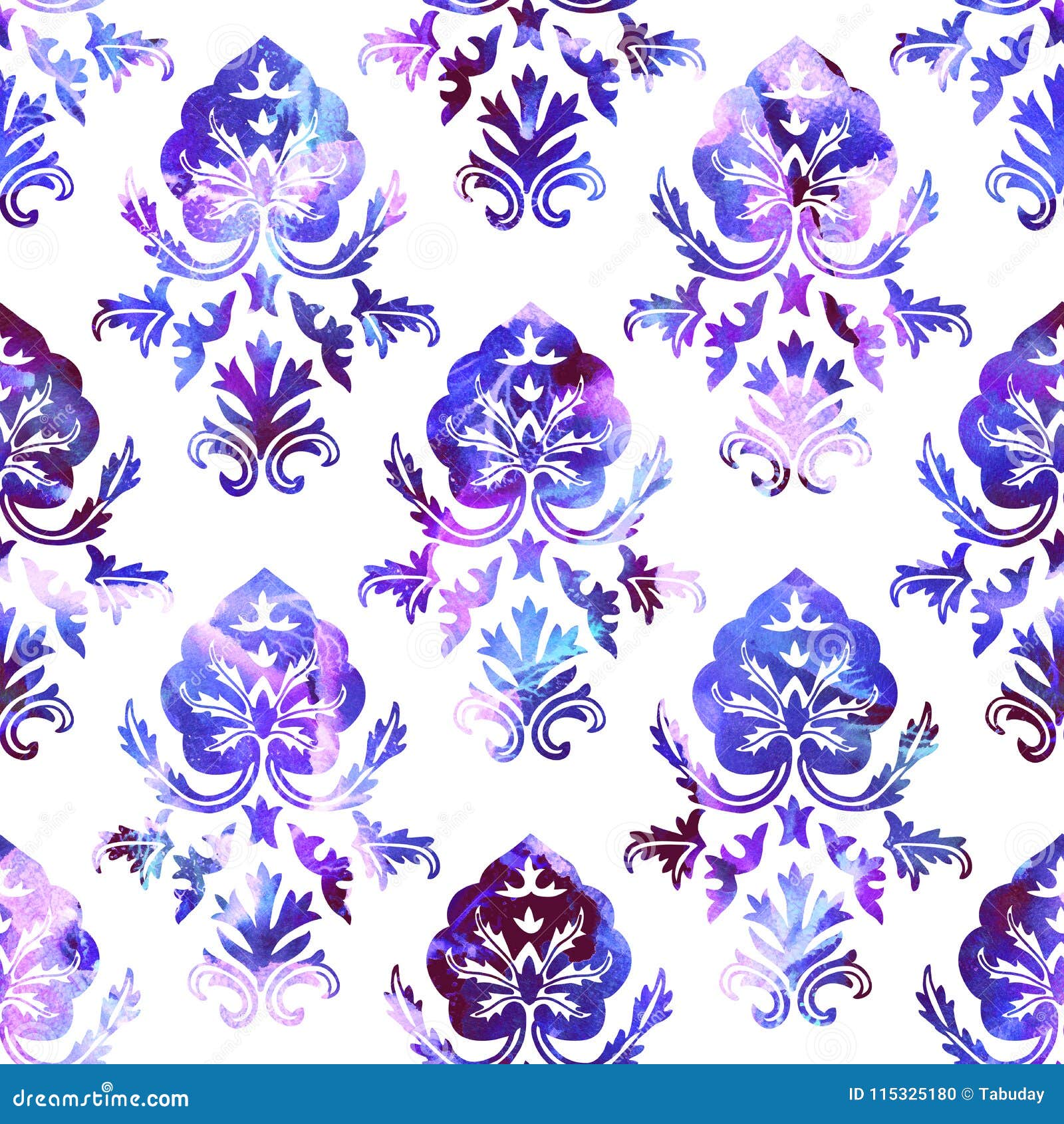 Kashmir Blockprint Watercolor Pattern Royalty-Free Stock Photo ... Kashmir Blockprint Watercolor Pattern Royalty-Free Stock Photo ...
