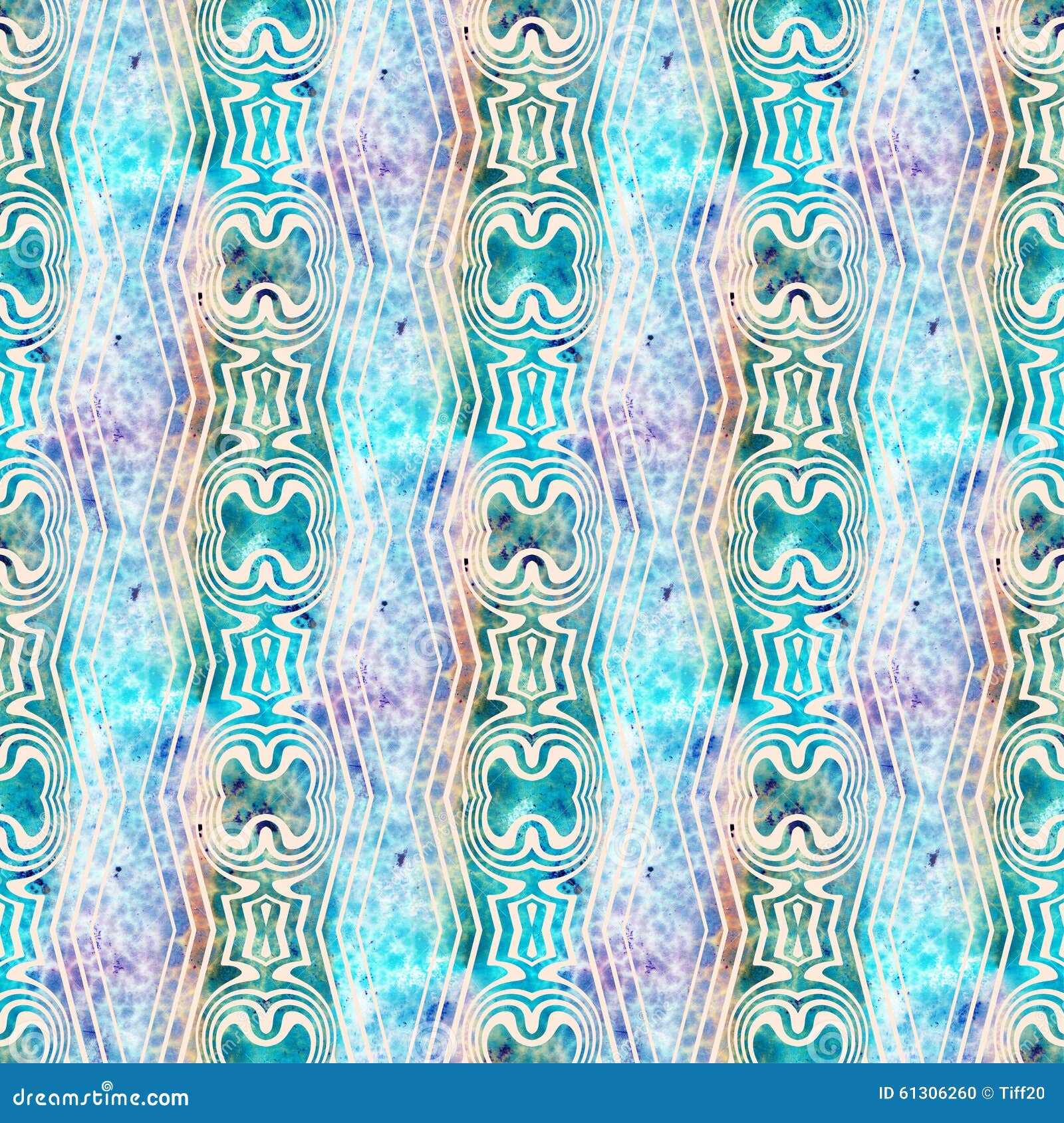 Watercolor Seamless Pattern Stock Illustration - Illustration of cover ...