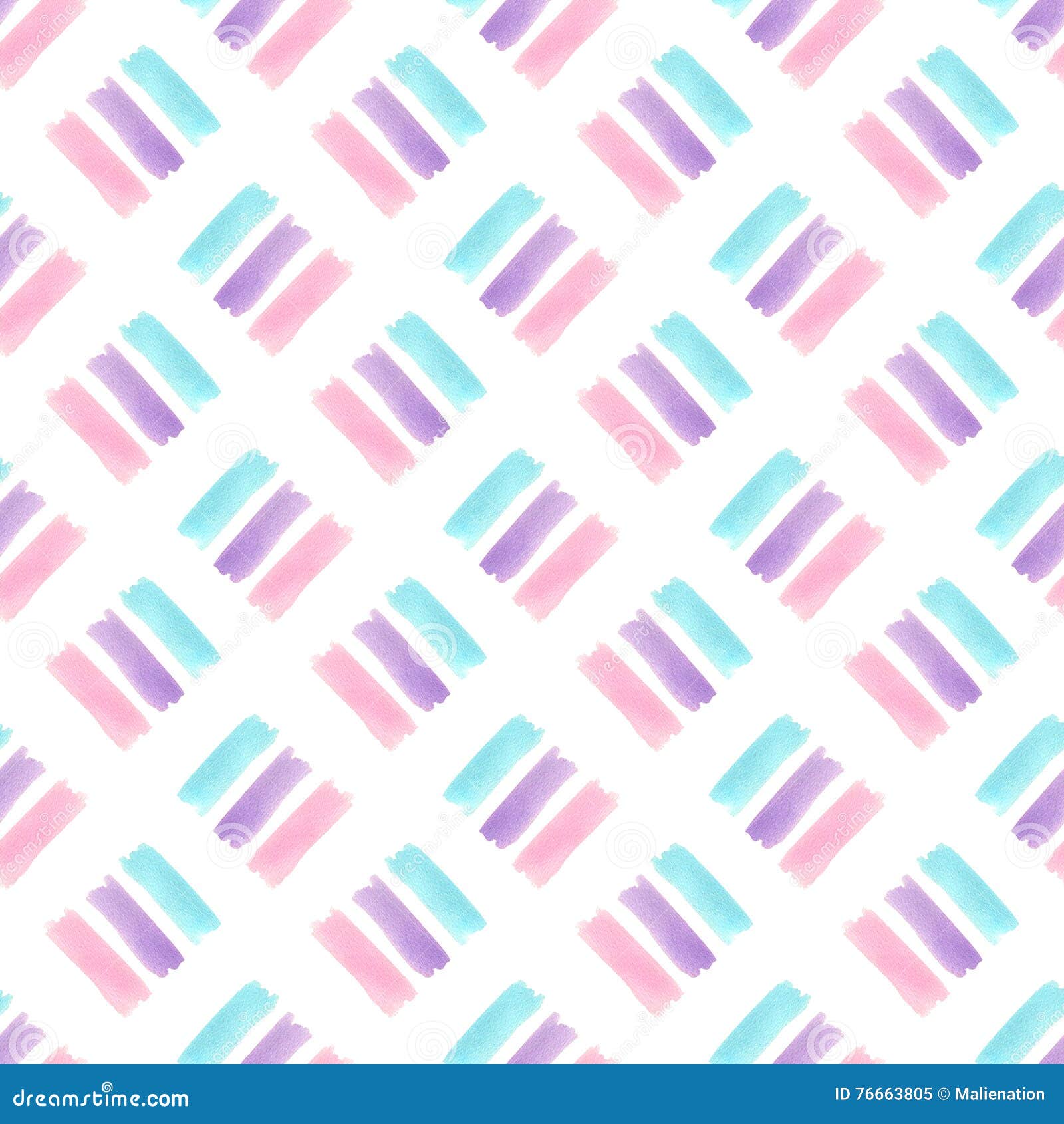 Watercolor Seamless Pattern with Pastel Stripes Texture. Modern Textile ...