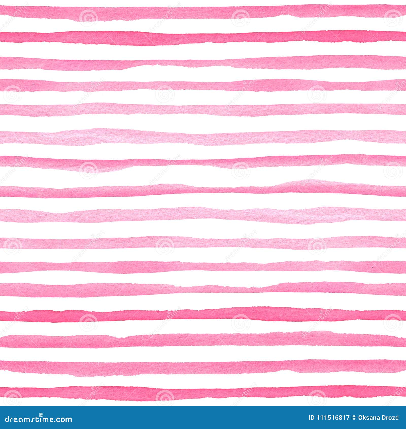 Watercolor Seamless Pattern with Pink Horizontal Stripes. Stock ... Watercolor Seamless Pattern with Pink Horizontal Stripes. Stock ...