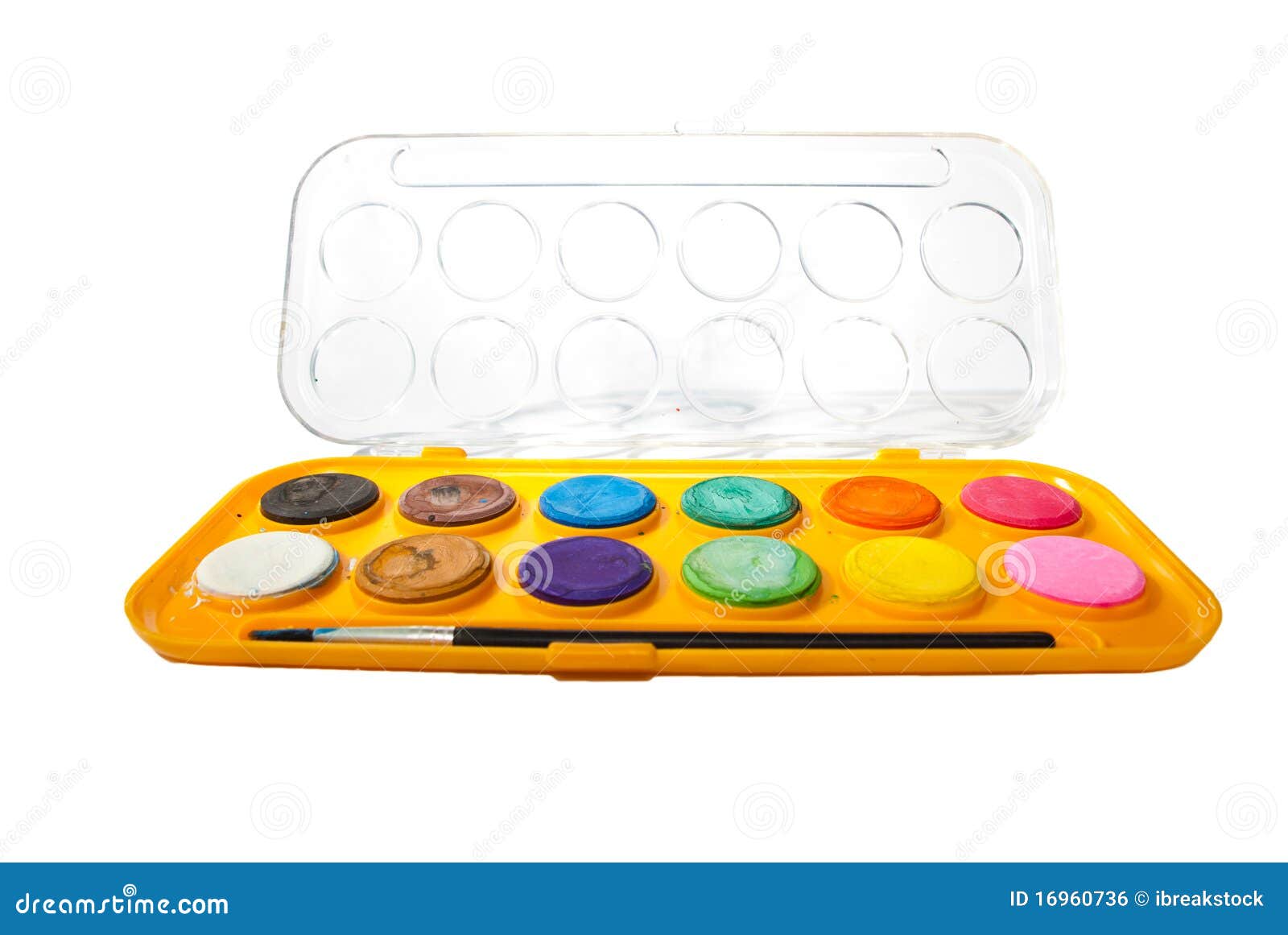 Watercolor set isolated stock photo. Image of spectrum - 16960736