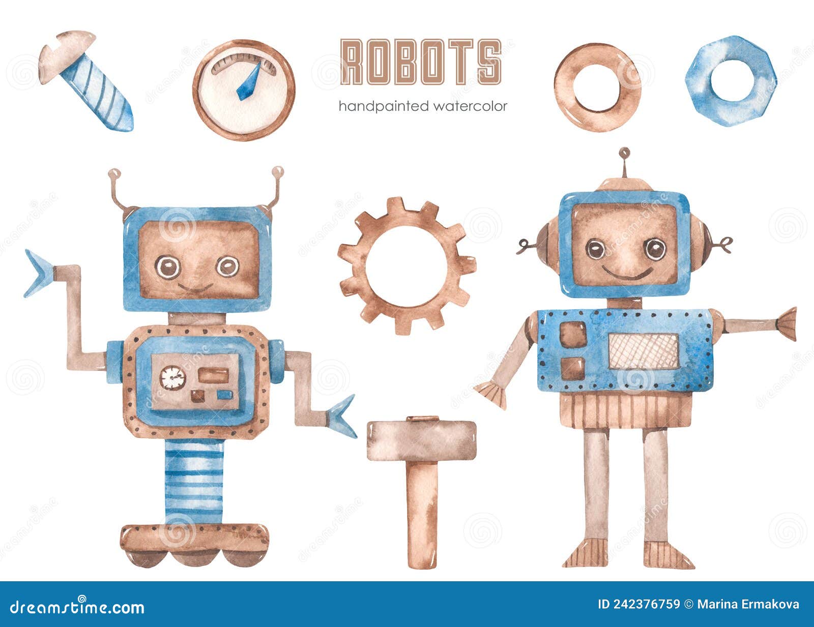 Robots Dancing The Tango With The Looks Of Lovers Stock Image ...