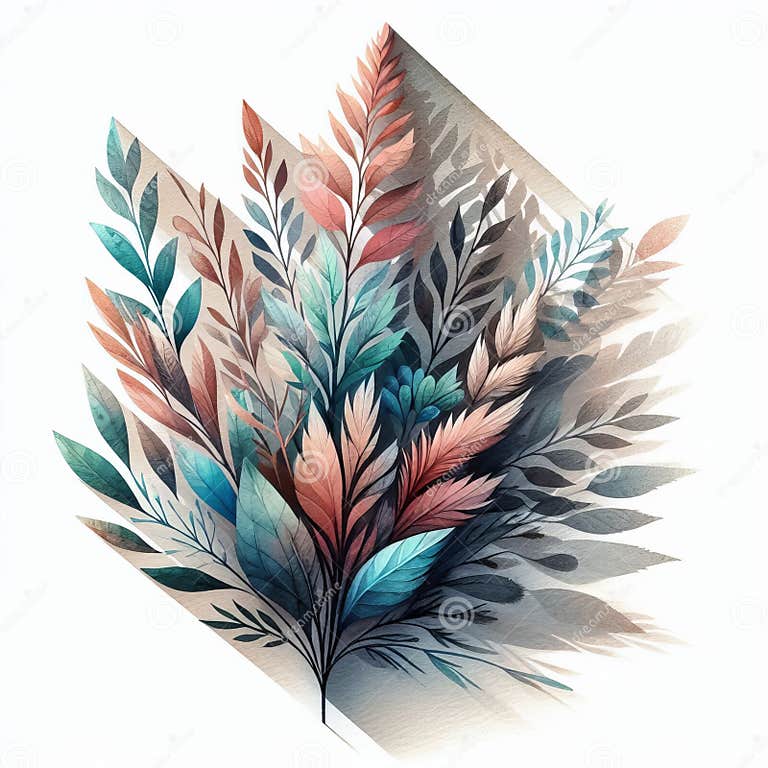 Watercolor Shadow a Shadow Effect Created with a Watercolor Ext Stock ...