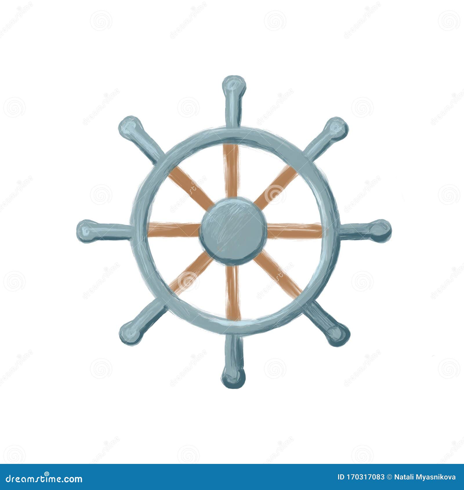 Watercolor Helm Lilac Cartoon Illustration | CartoonDealer.com #49831703