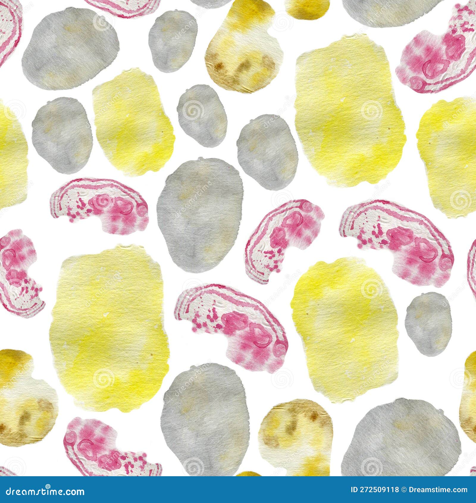 Watercolor Simple Abstract Blobs Pattern, Abstract Background, Hand ...