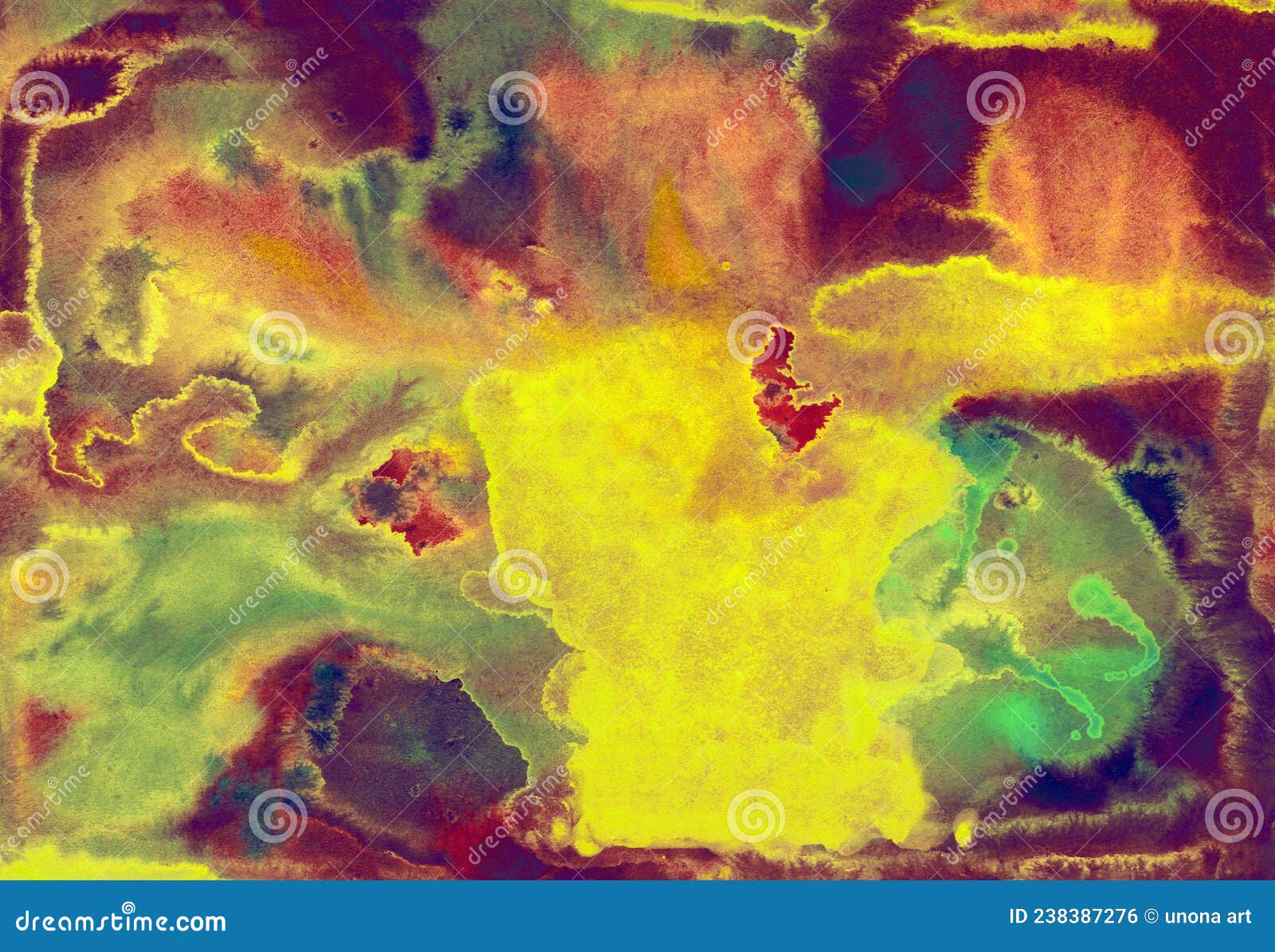 Watercolor Smudges and Stains Stock Illustration - Illustration of ...