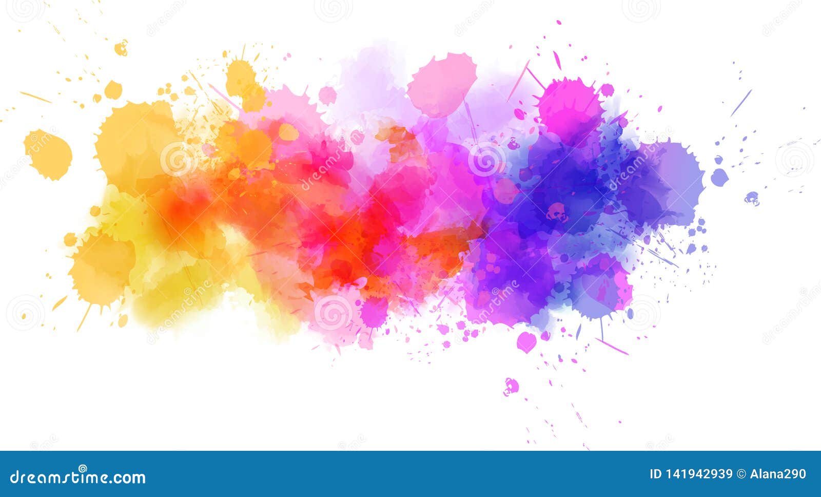 Watercolor splash line stock vector. Illustration of bright - 141942939