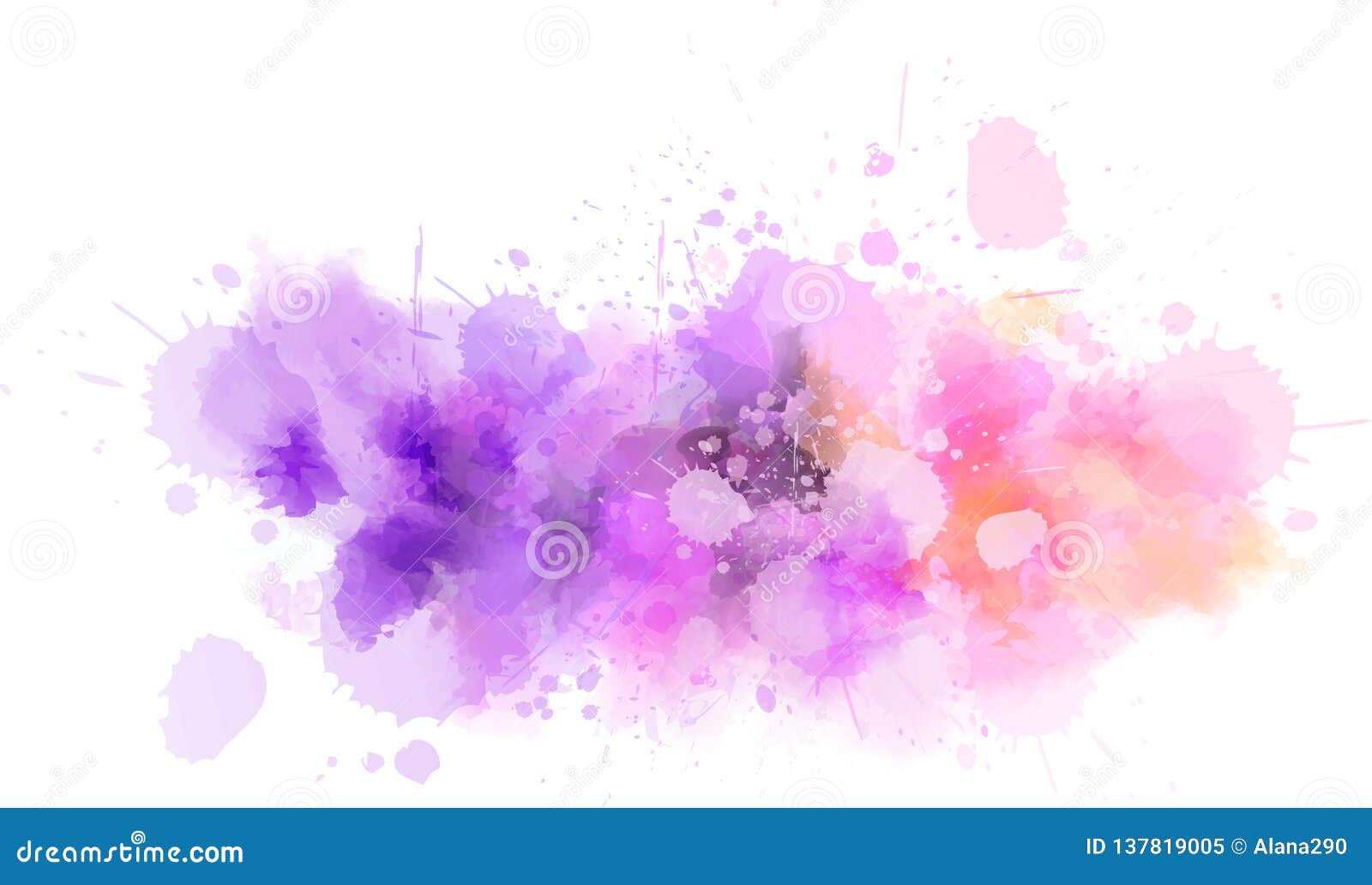 Watercolor splash line stock vector. Illustration of pink - 137819005