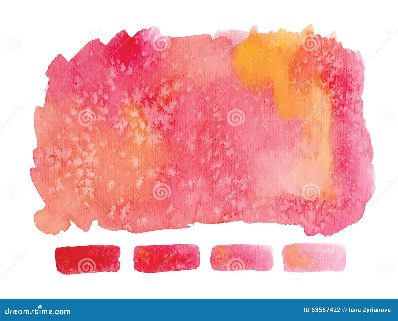 Watercolor splash red stock vector. Illustration of effect - 53587422