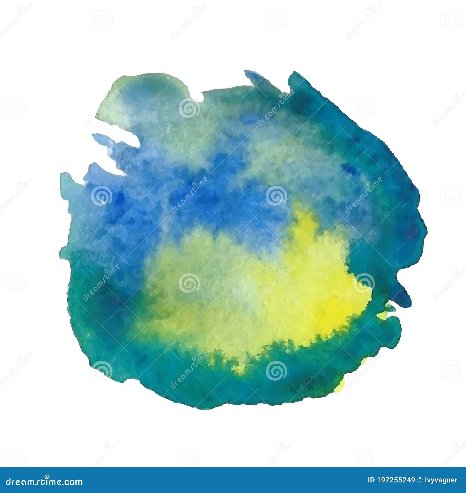 Watercolor Splash Texture. Vector Brush Stock Vector - Illustration of ...
