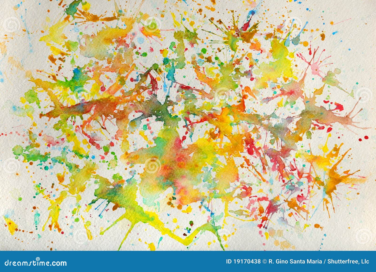 Watercolor Splashes stock photo. Image of graphic, texture - 19170438