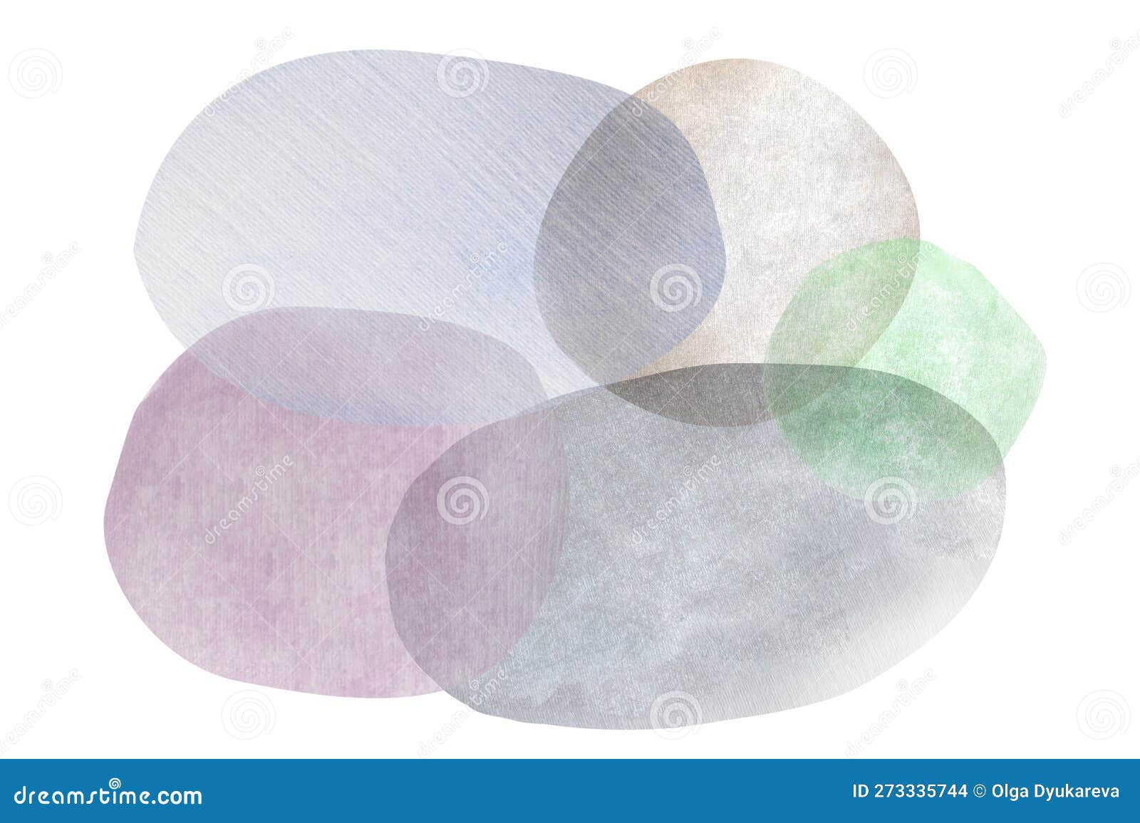 Watercolor Spots of Different Shapes.a Set of Watercolor Circles ...