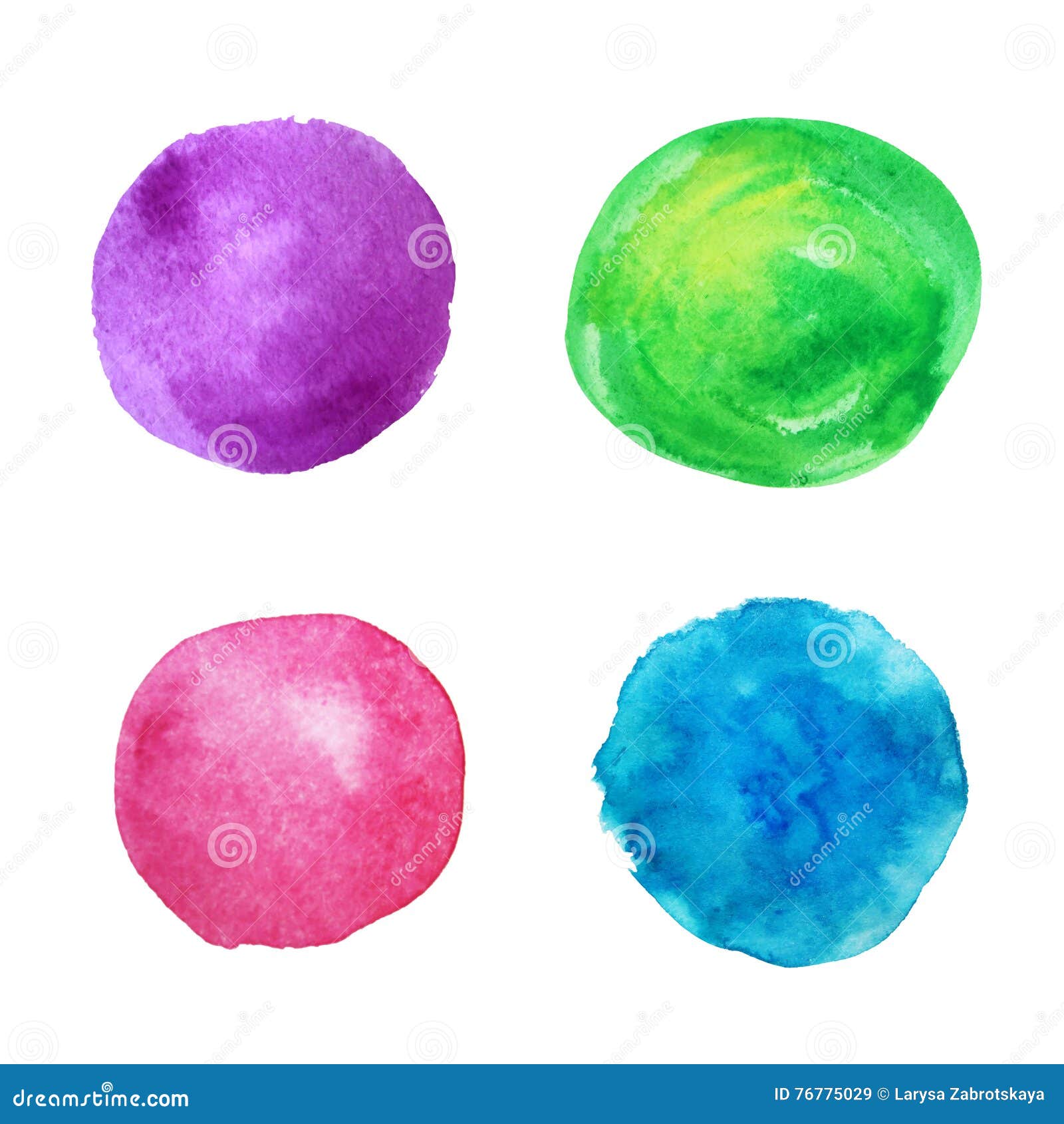 Watercolor spots stock illustration. Illustration of artistic - 76775029