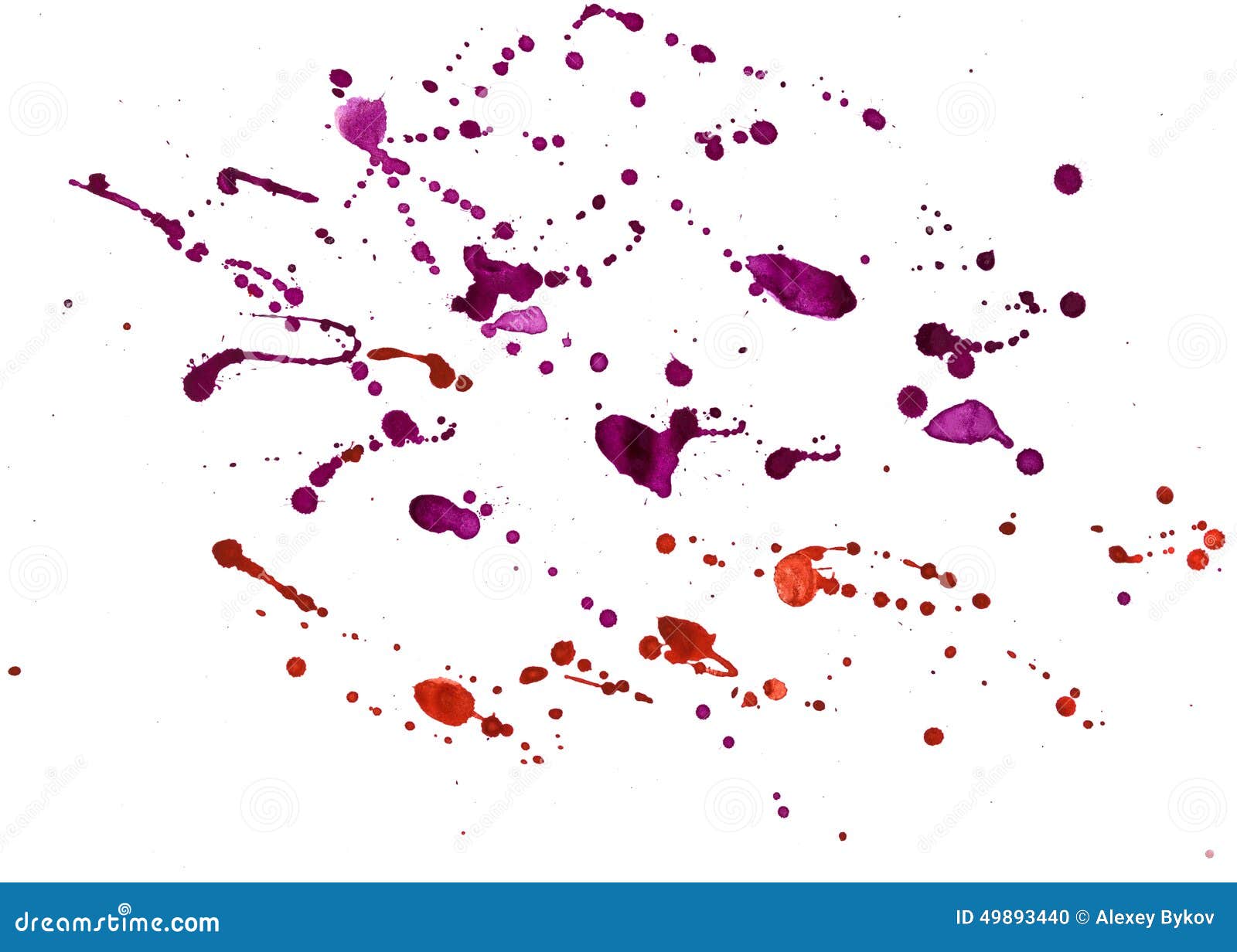 Watercolor Spots on White, Isolated. Stock Photo - Image of creative ...