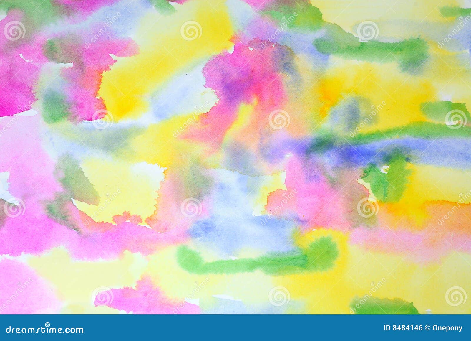 Watercolor Springtime Abstract Stock Illustration - Illustration of ...