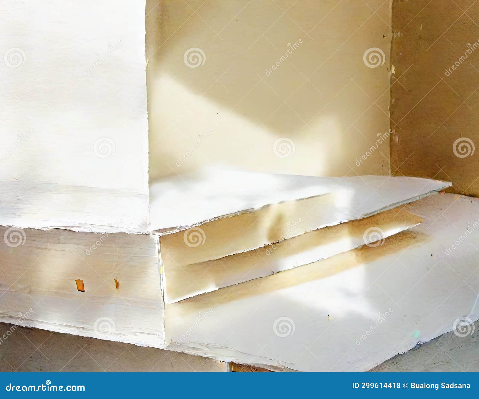 Watercolor of a Stack of Drywall Sheets in a Construction Site Stock ...