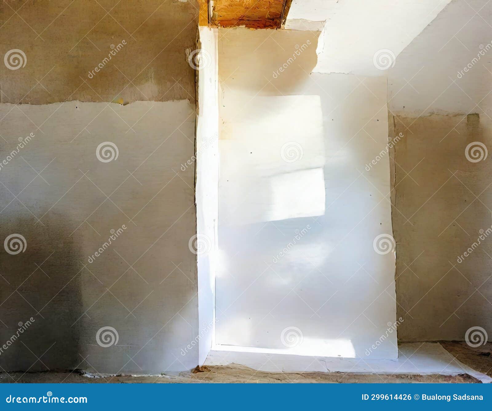 Watercolor of a Stack of Drywall Sheets in a Construction Site Stock ...