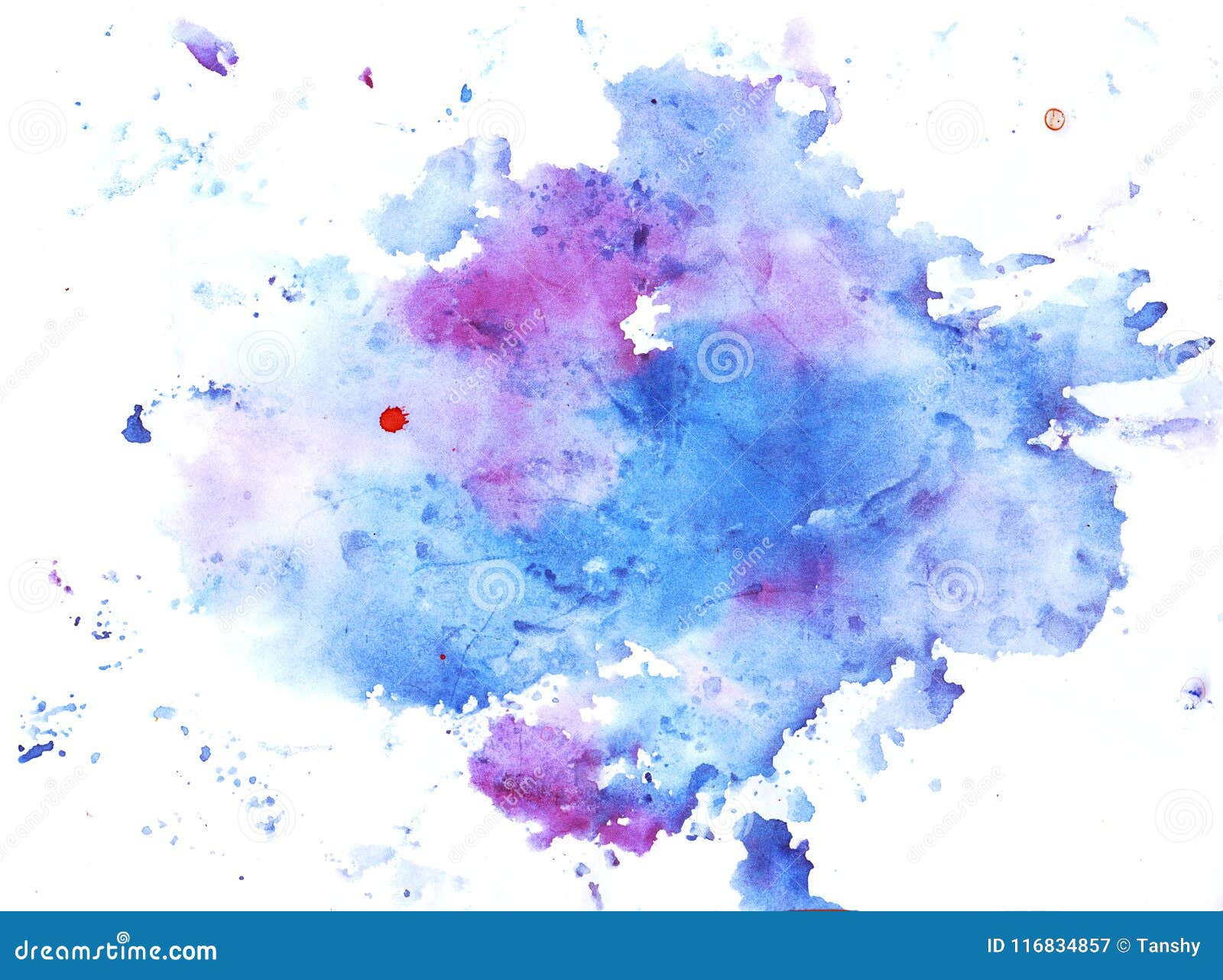 Watercolor Stains and Paint Stains Illustration Stock Illustration ...