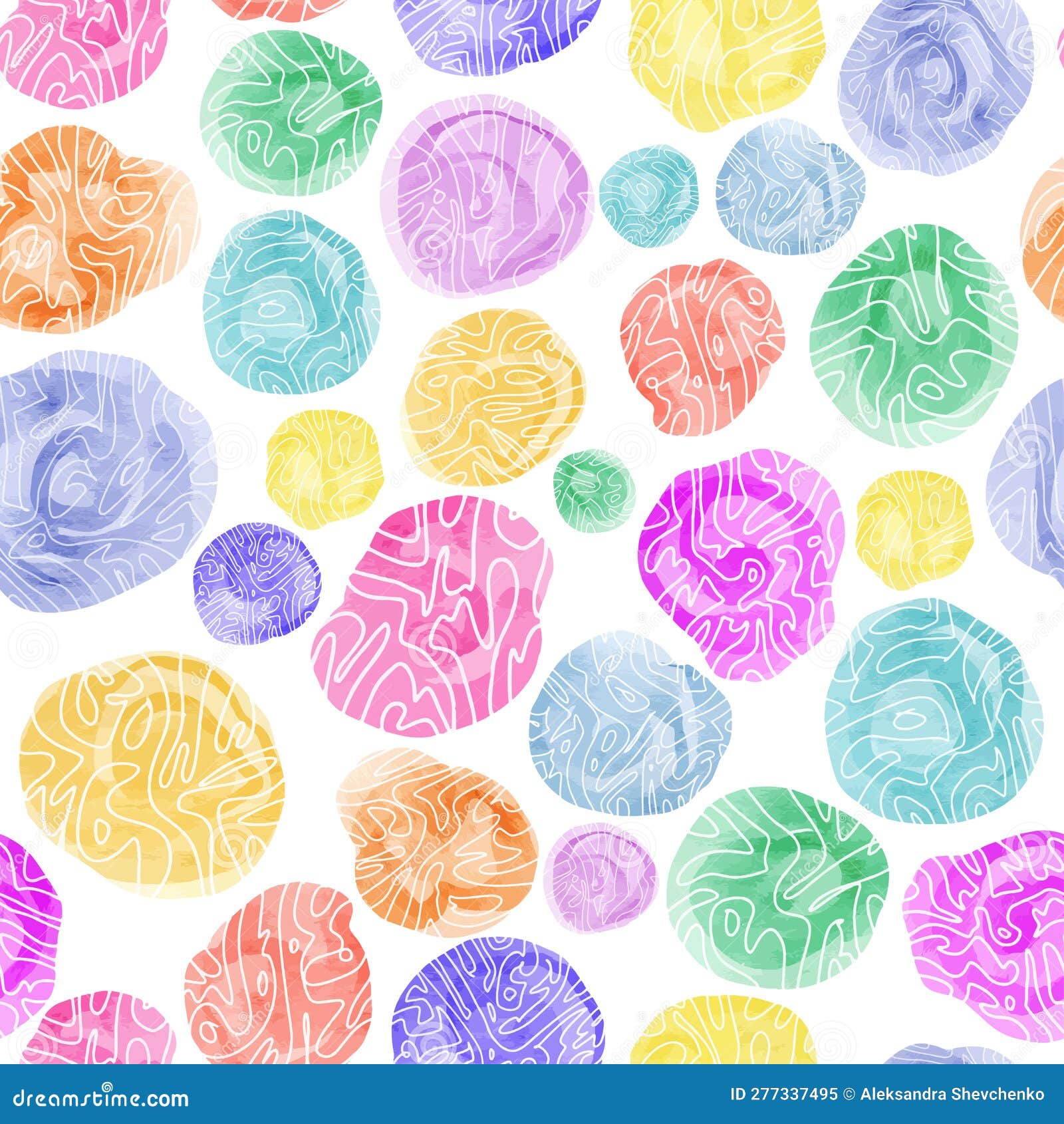 Watercolor Stains Pattern, Background Color Vector Illustration Stock ...