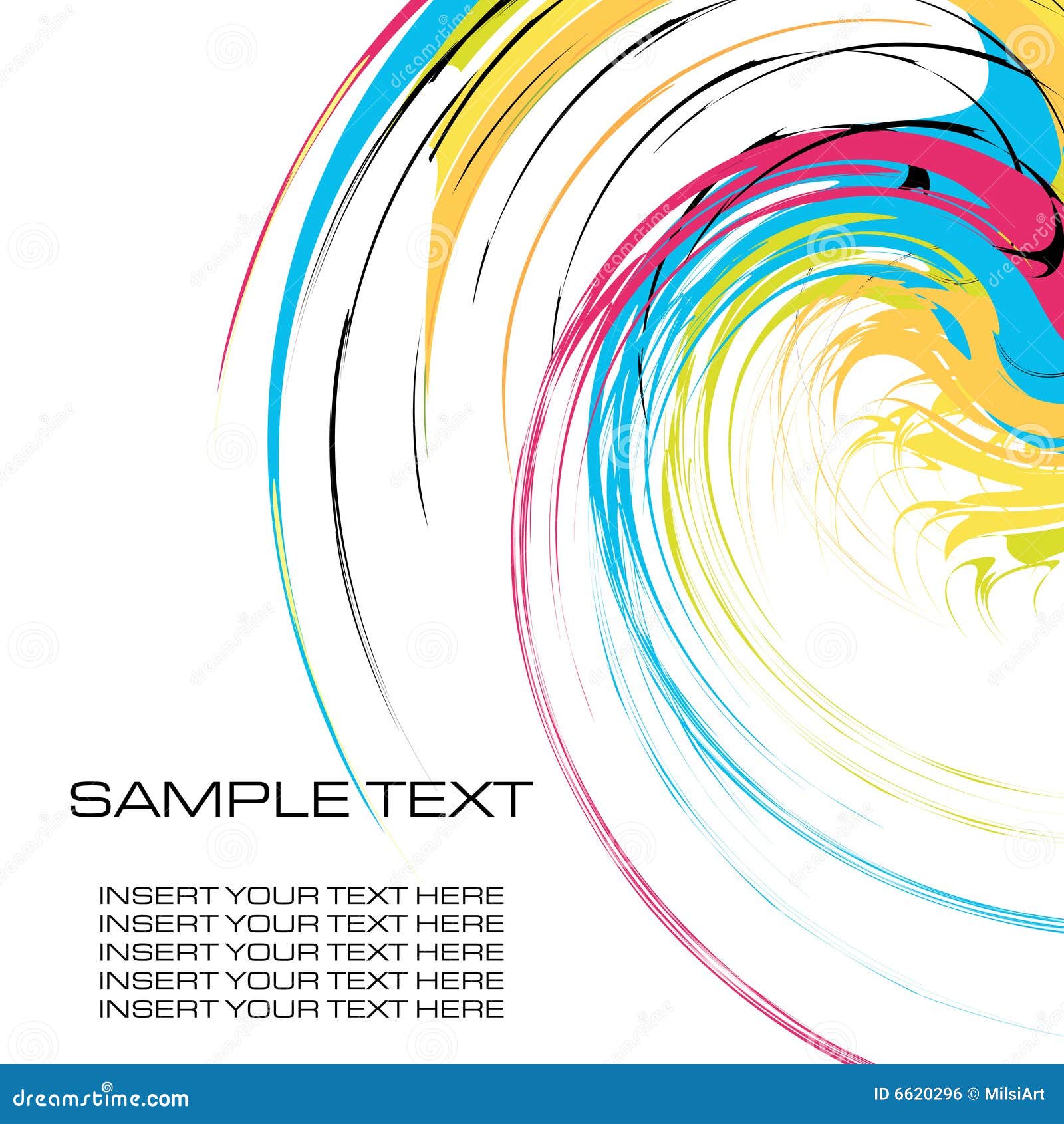 Watercolor stationery stock vector. Illustration of paint - 6620296