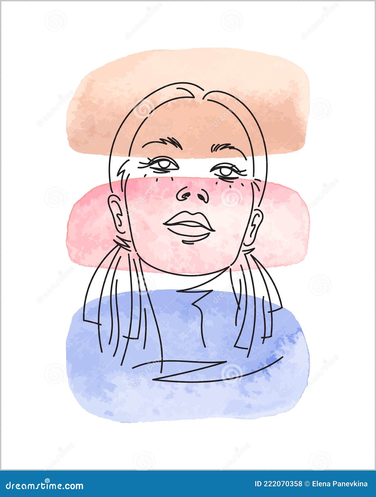 European Woman Hooded Droopy Eyes Looks Sad First Signs Of Aging. Hand ...