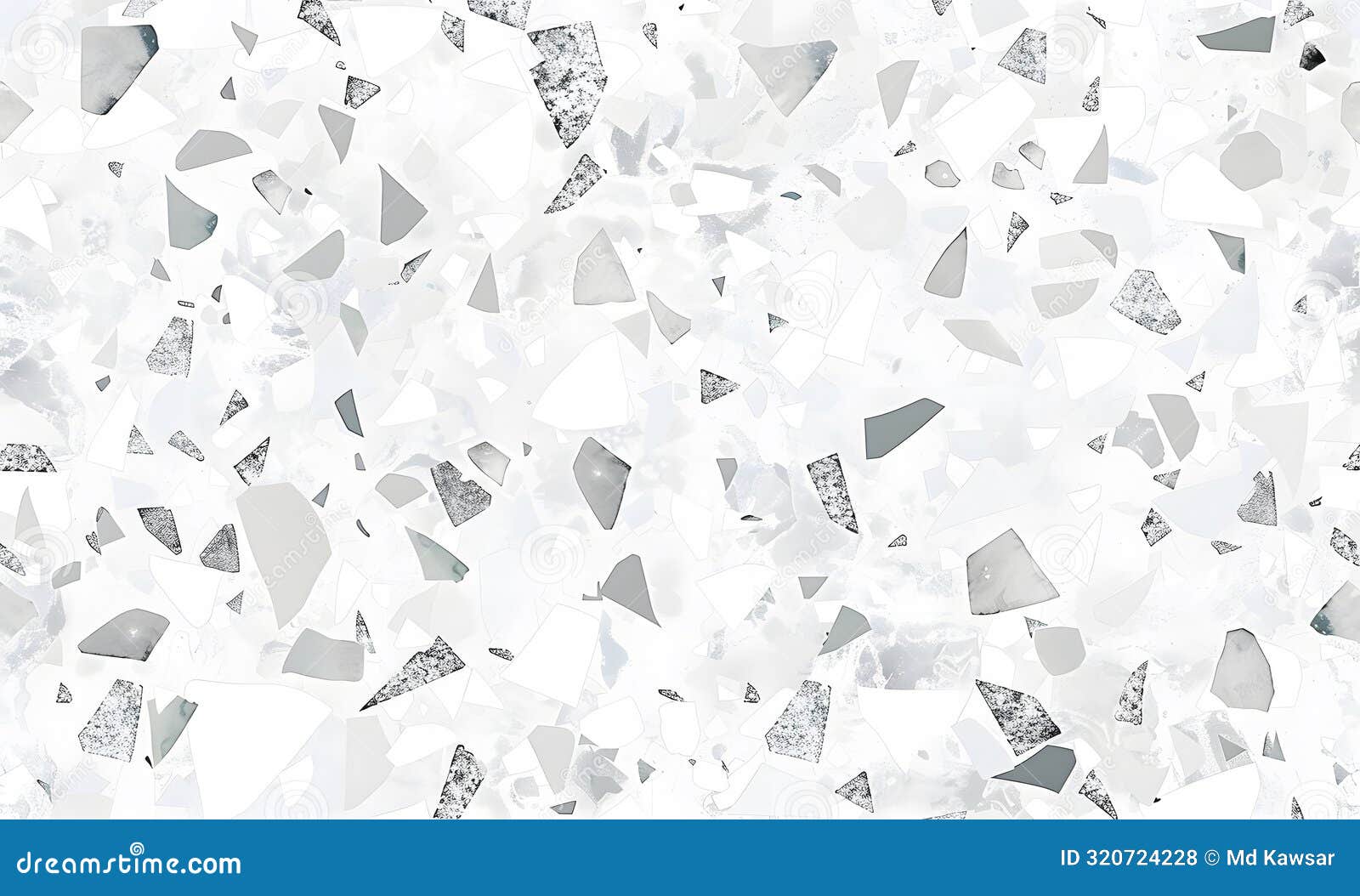 Watercolor Terrazzo Seamless Pattern Stock Illustration - Illustration ...