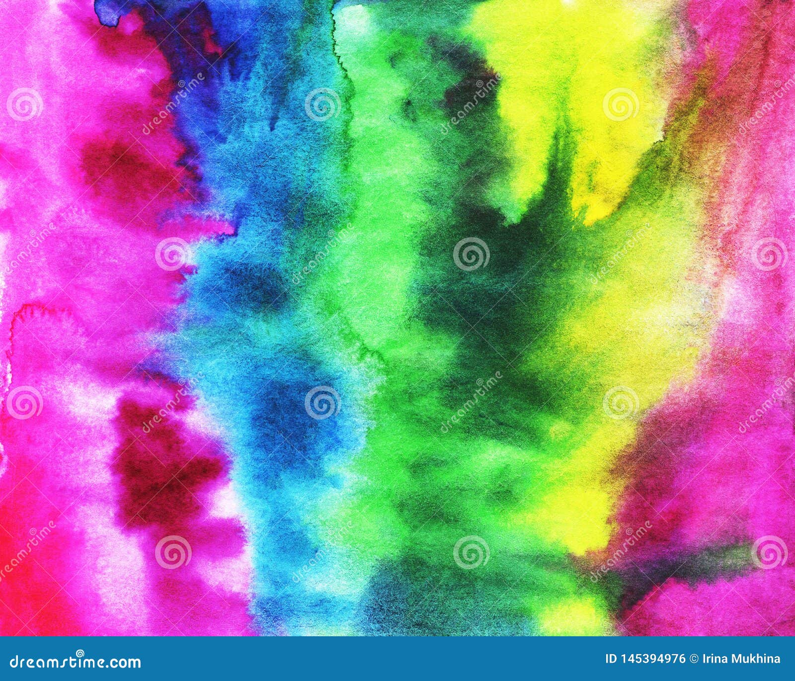 Watercolor Texture For Background Bright Color Stock Illustration