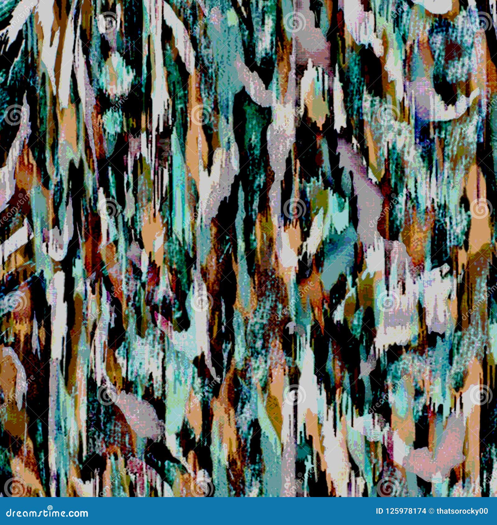 Damask Ikat Texture Repeat Modern Pattern Stock Illustration ...