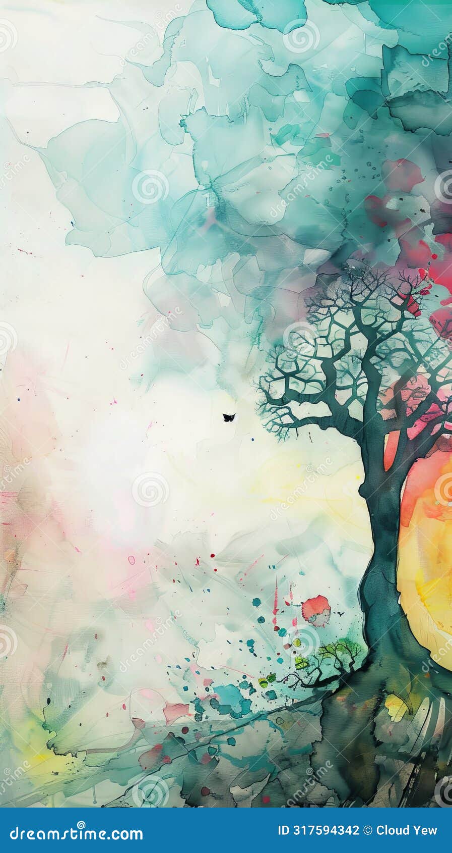 Watercolor Textures for a Whimsical Feel Stock Illustration ...