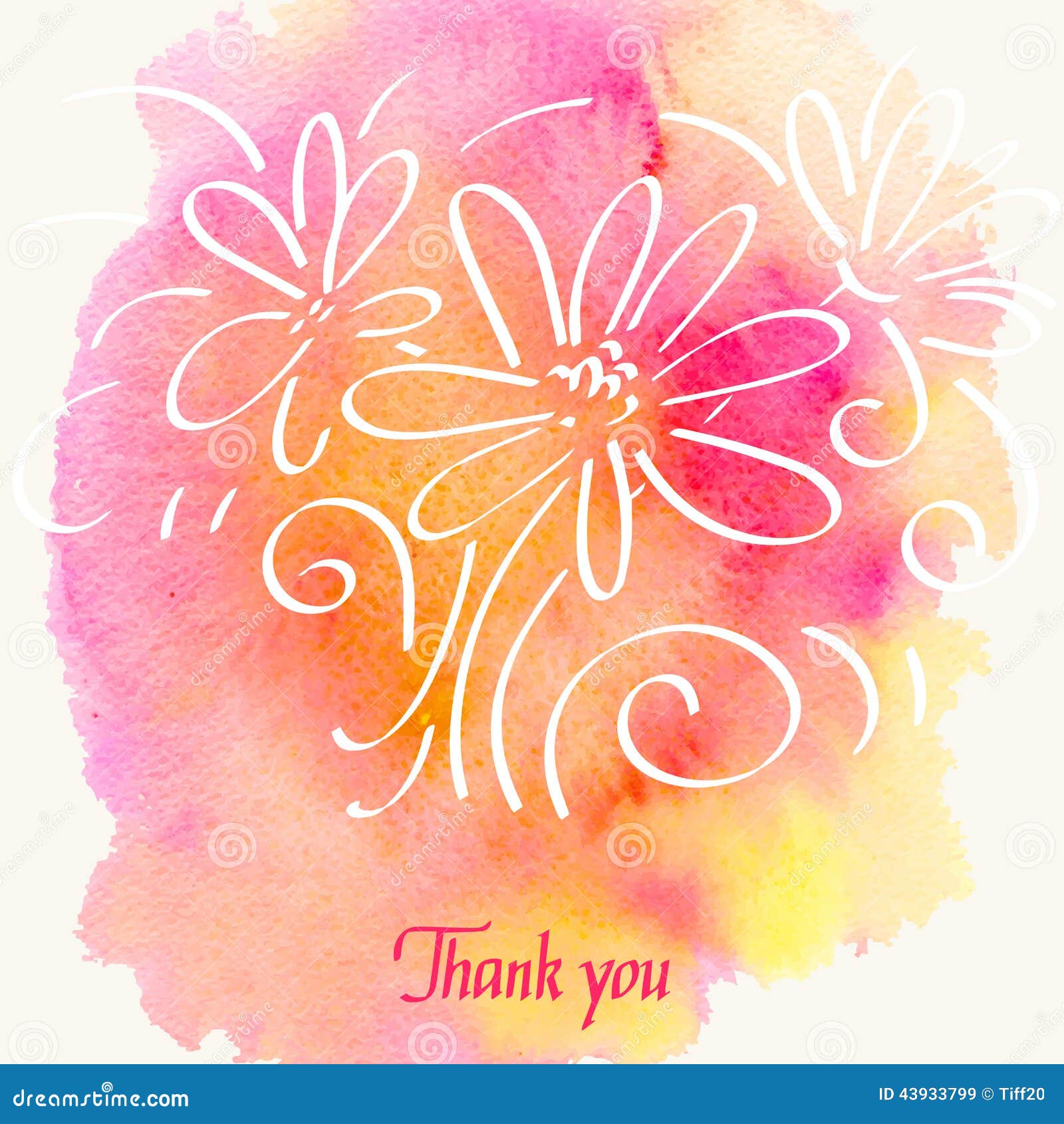 Watercolor stock vector. Illustration of handwriting - 43933799