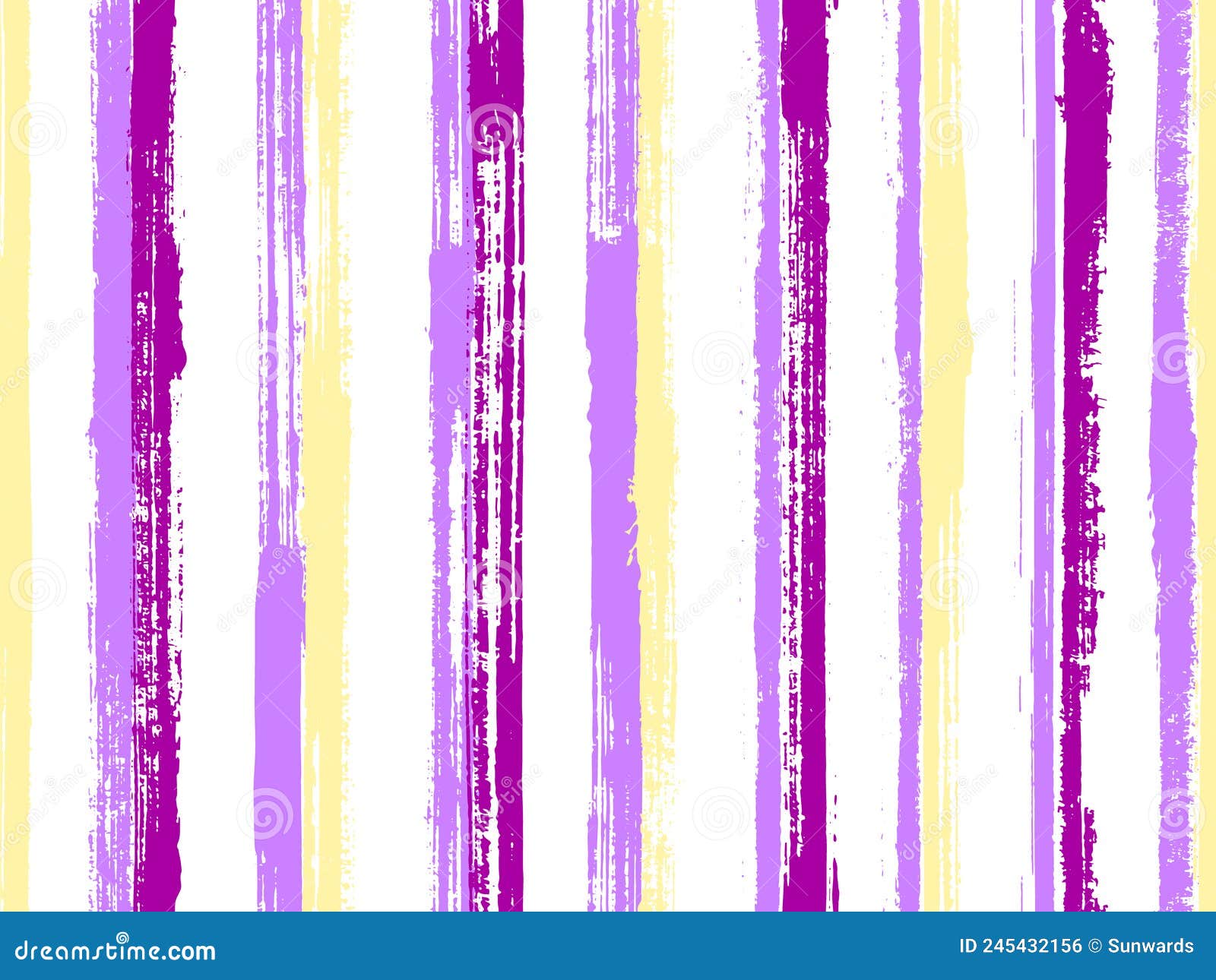 Watercolor Thin Irregular Stripes Vector Seamless Pattern. Plain ...