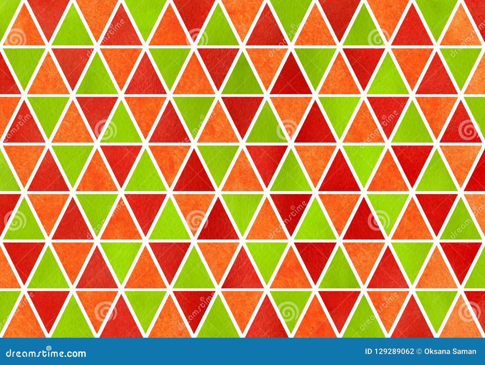 Watercolor Triangle Pattern. Stock Illustration - Illustration of ...