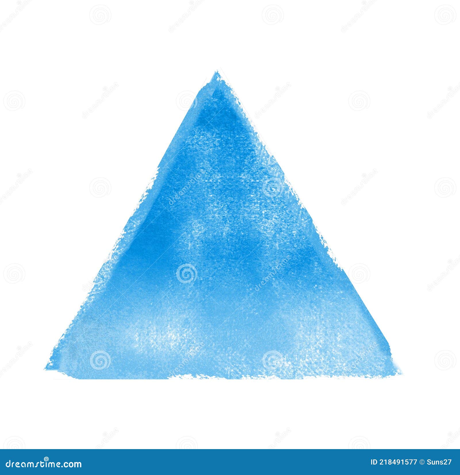 Watercolor Triangle on White Stock Illustration - Illustration of ...