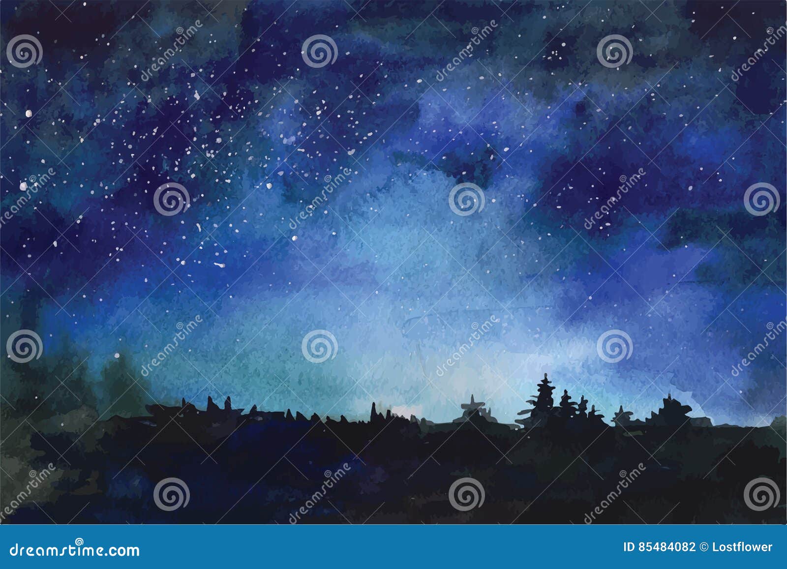Space, Stars, Desktop Wallpaper, Screensaver. Stock Photo ...