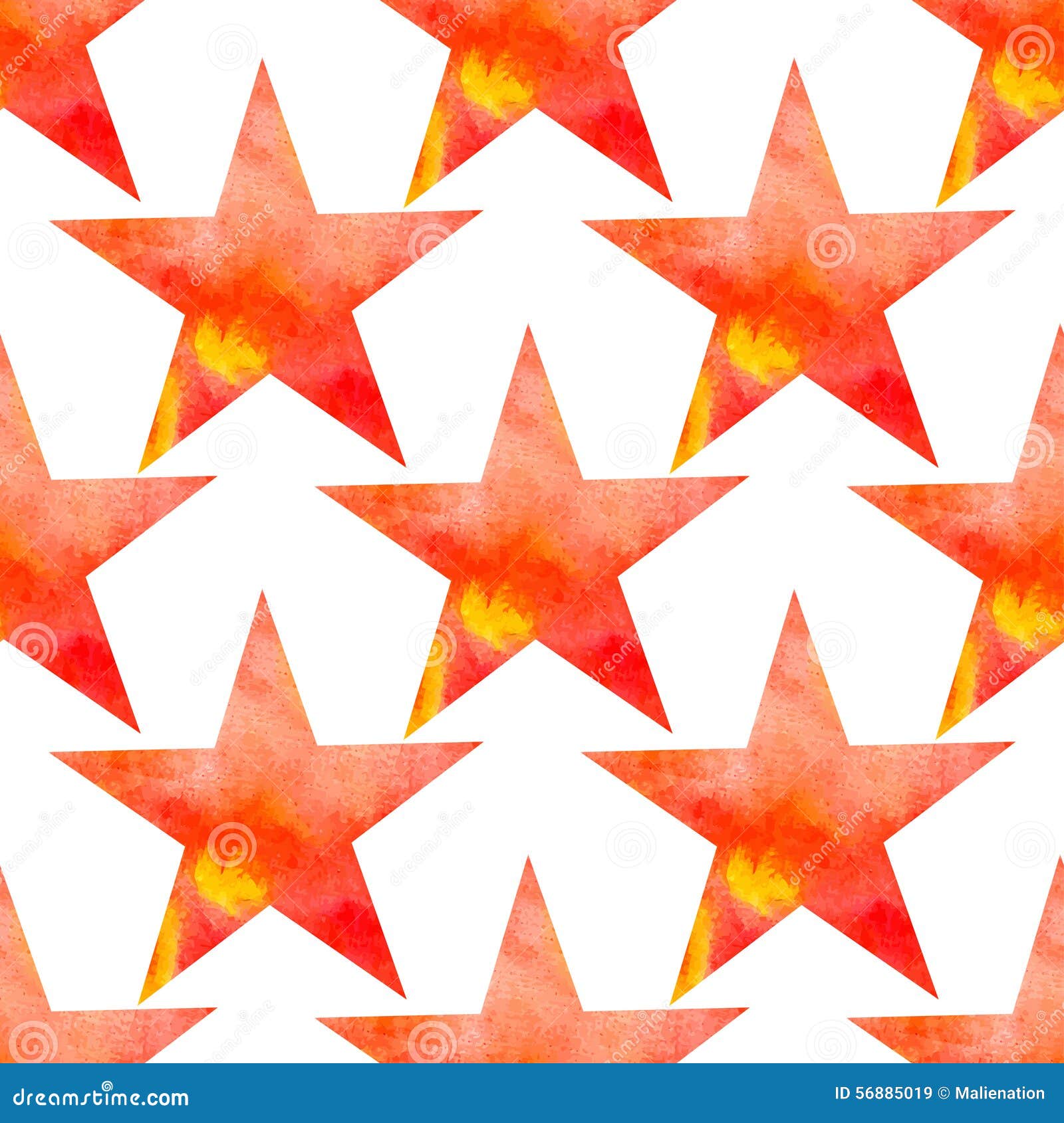 Watercolor Vector Seamless Pattern with Stars. Galaxy Stars Texture ...