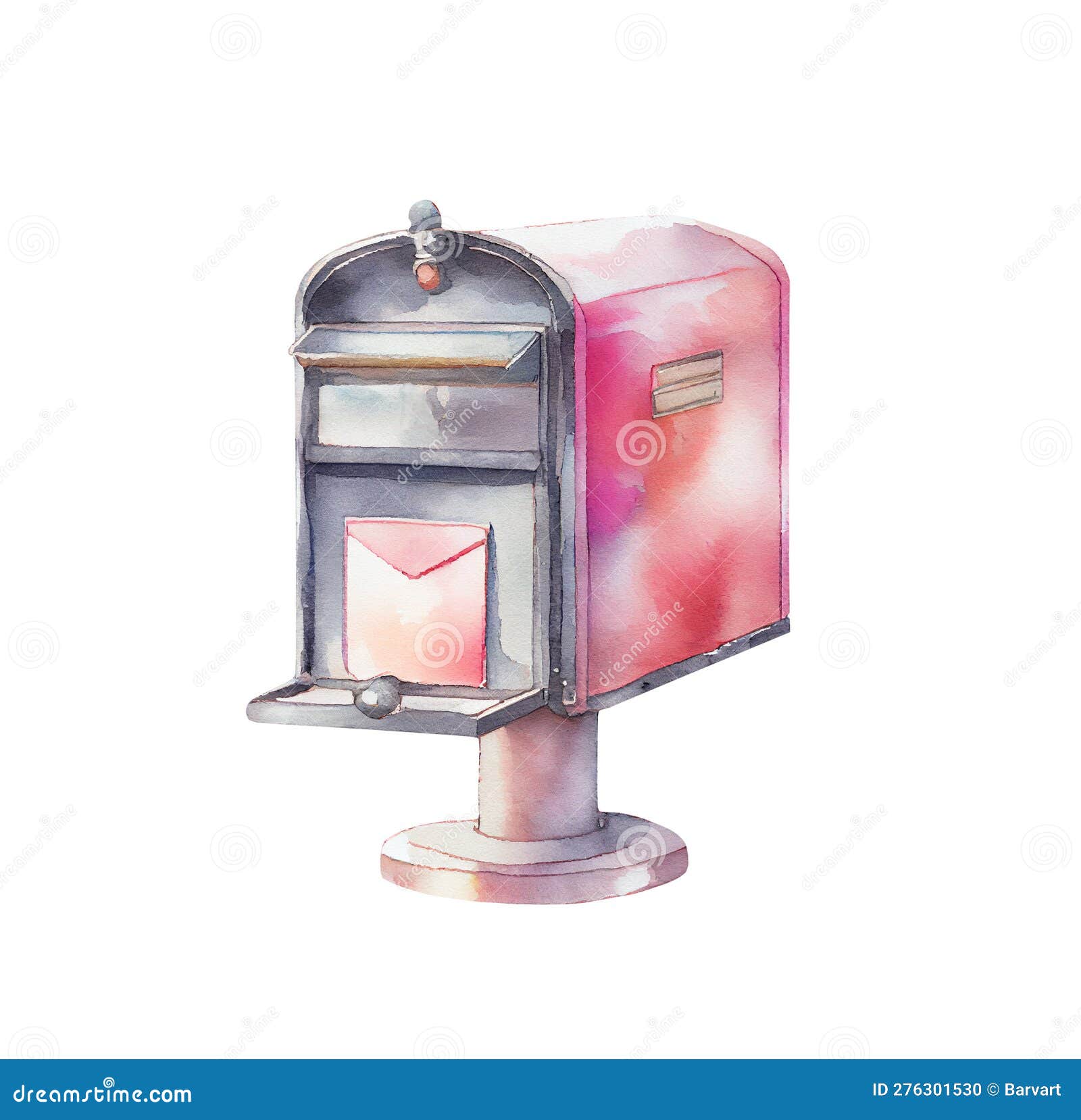 Set Of Vintage Mailboxes, Post Mounted Mailbox Vector Sketch ...