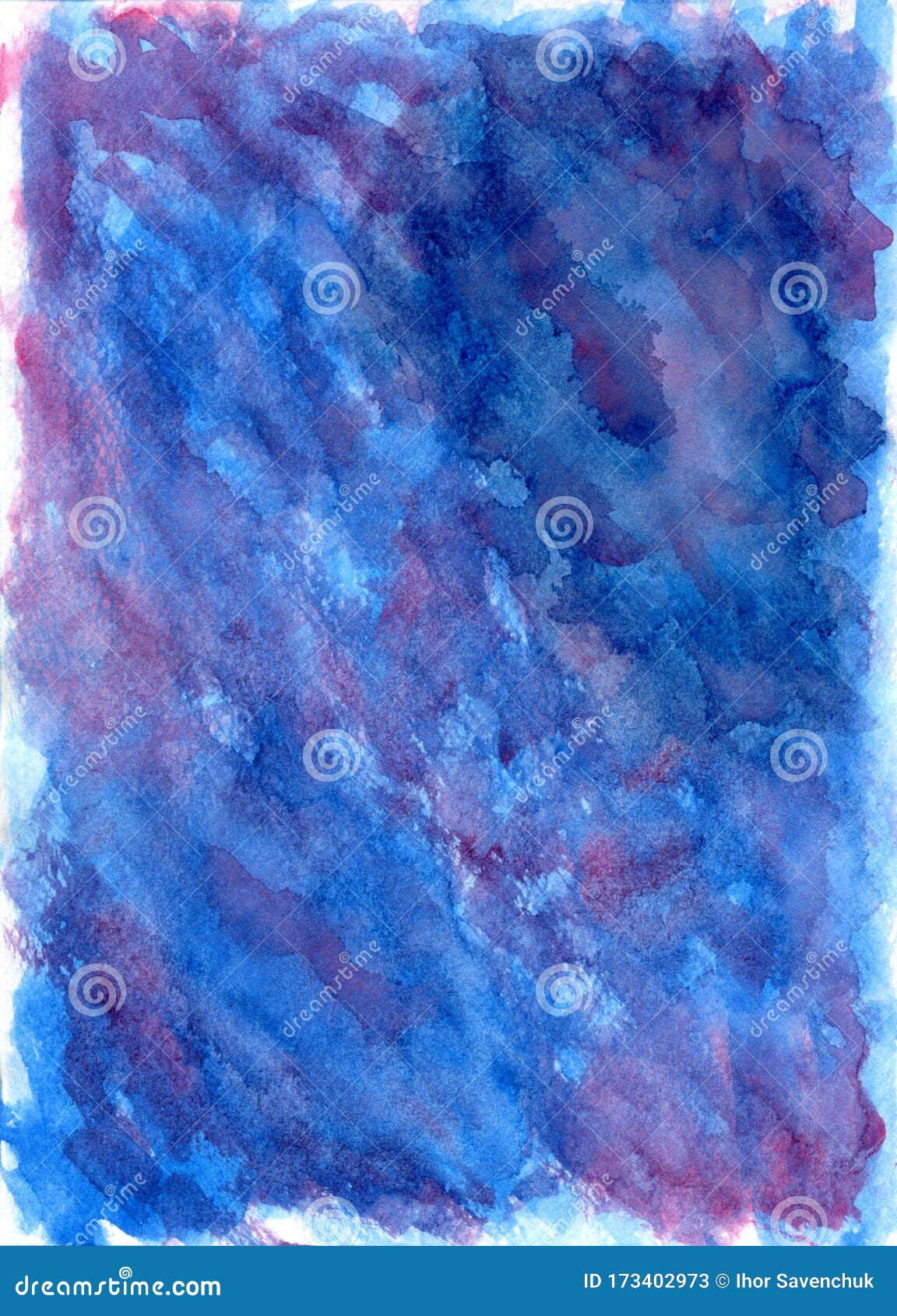 Watercolor Wash Background with Red and Blue Layers Stock Illustration ...