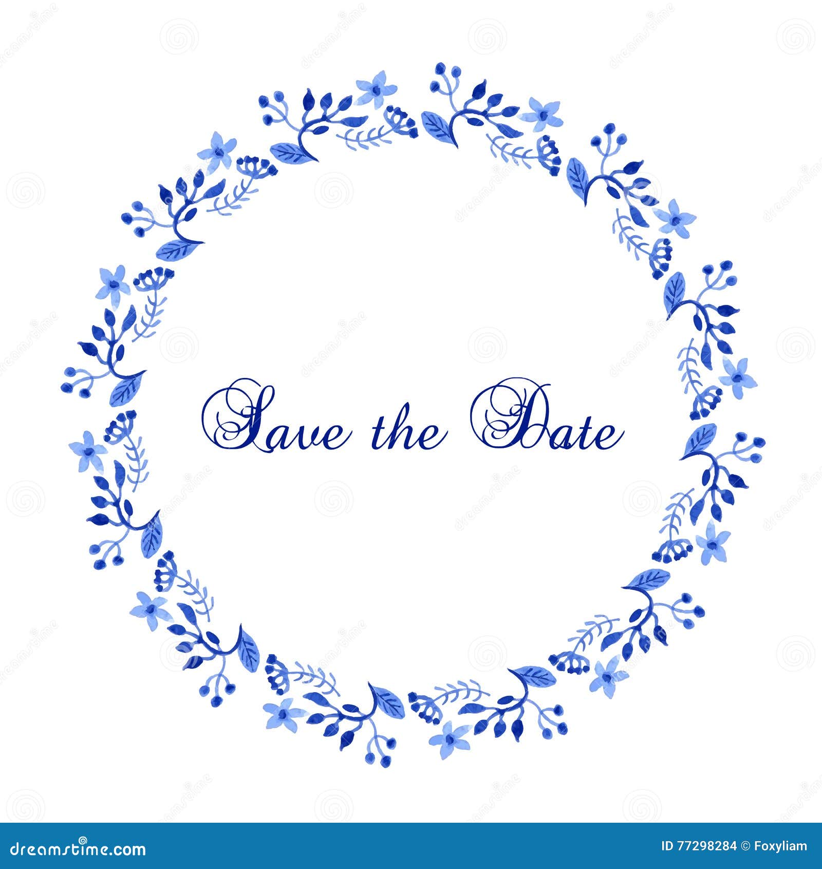 Watercolor Set Of Wreaths, Frame, Border Vector Illustration ...