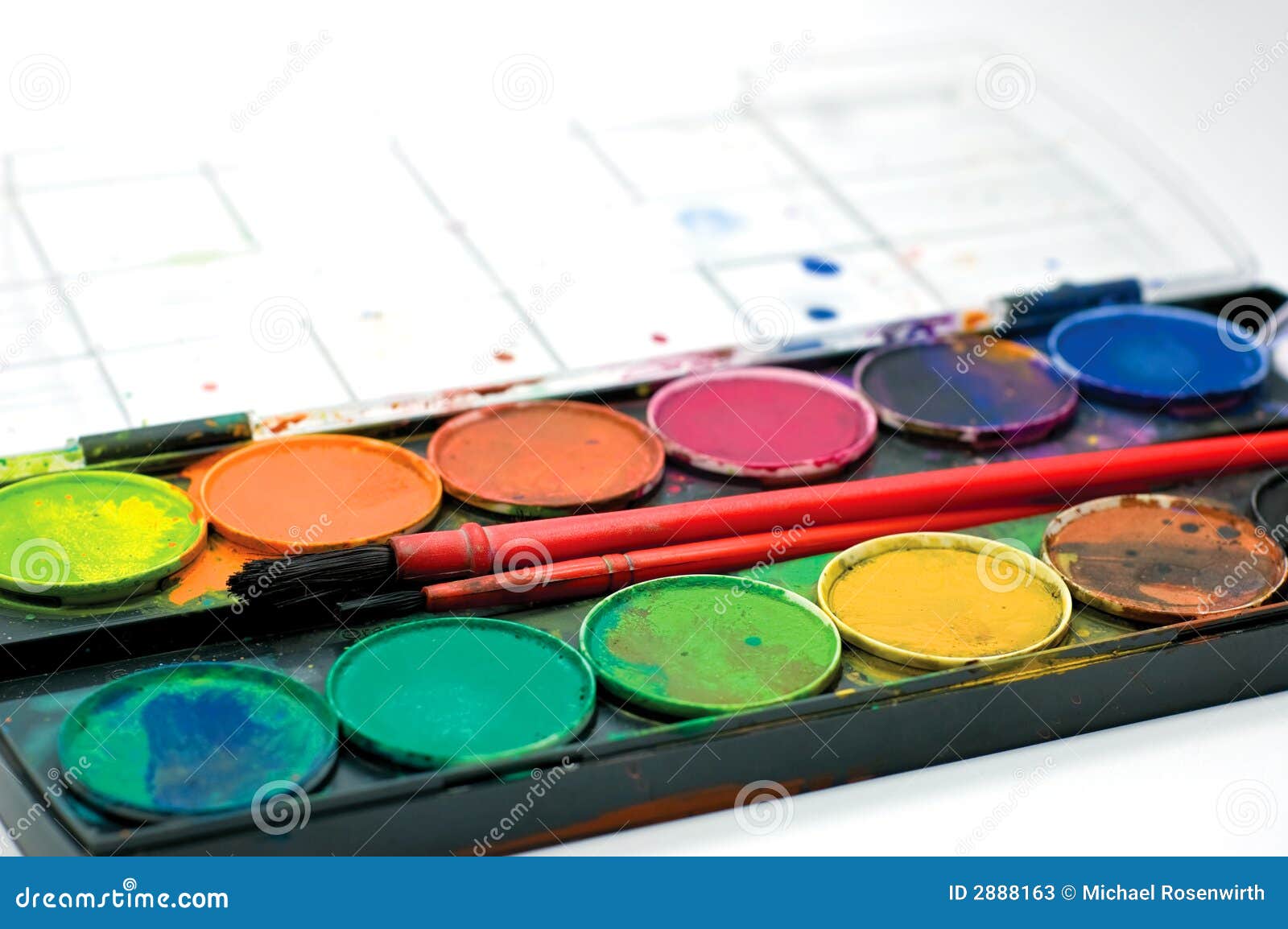 Watercolors stock image. Image of concept, artist, colored - 2888163