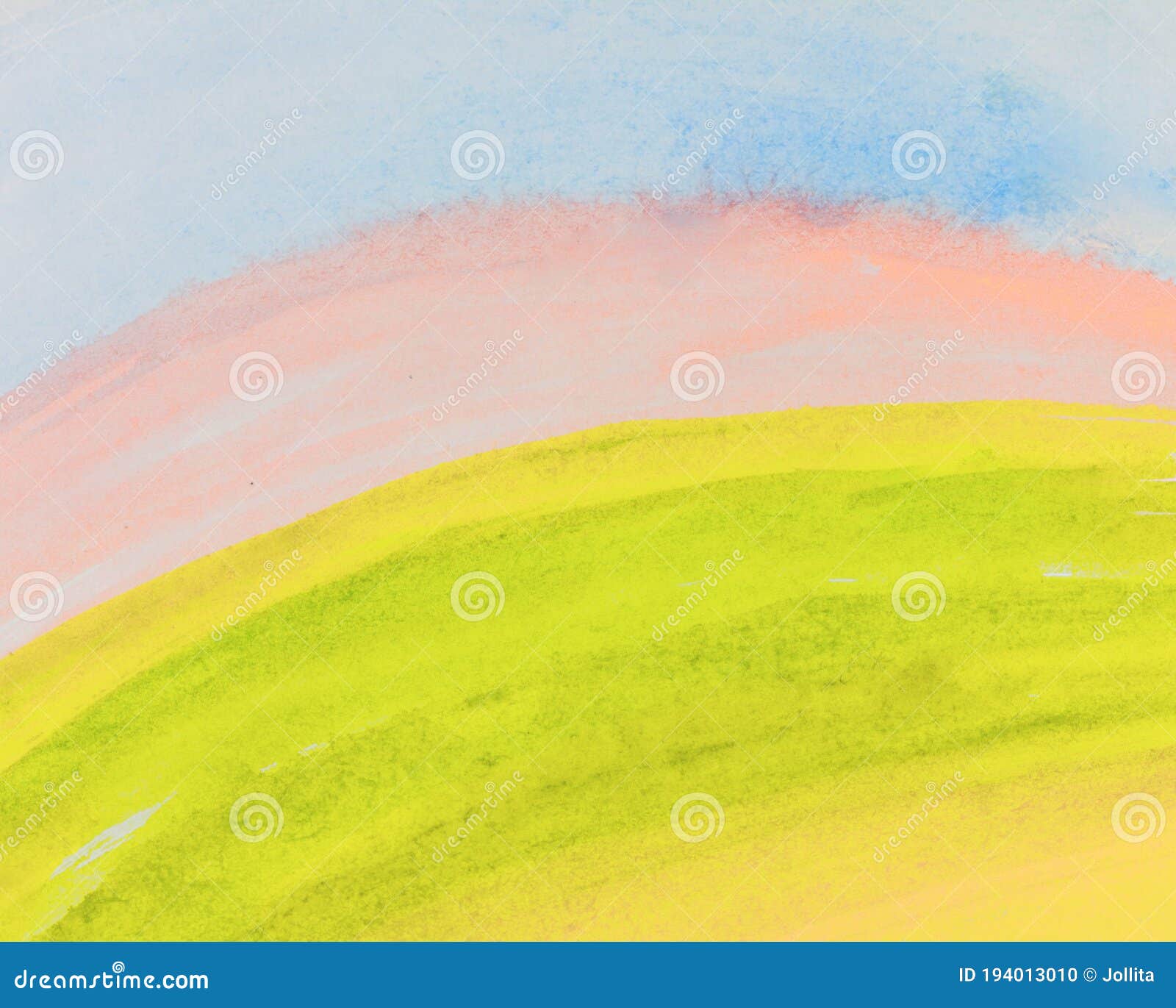 Watercolour Background with Multicolour Stripes. Empty Texture Stock ...