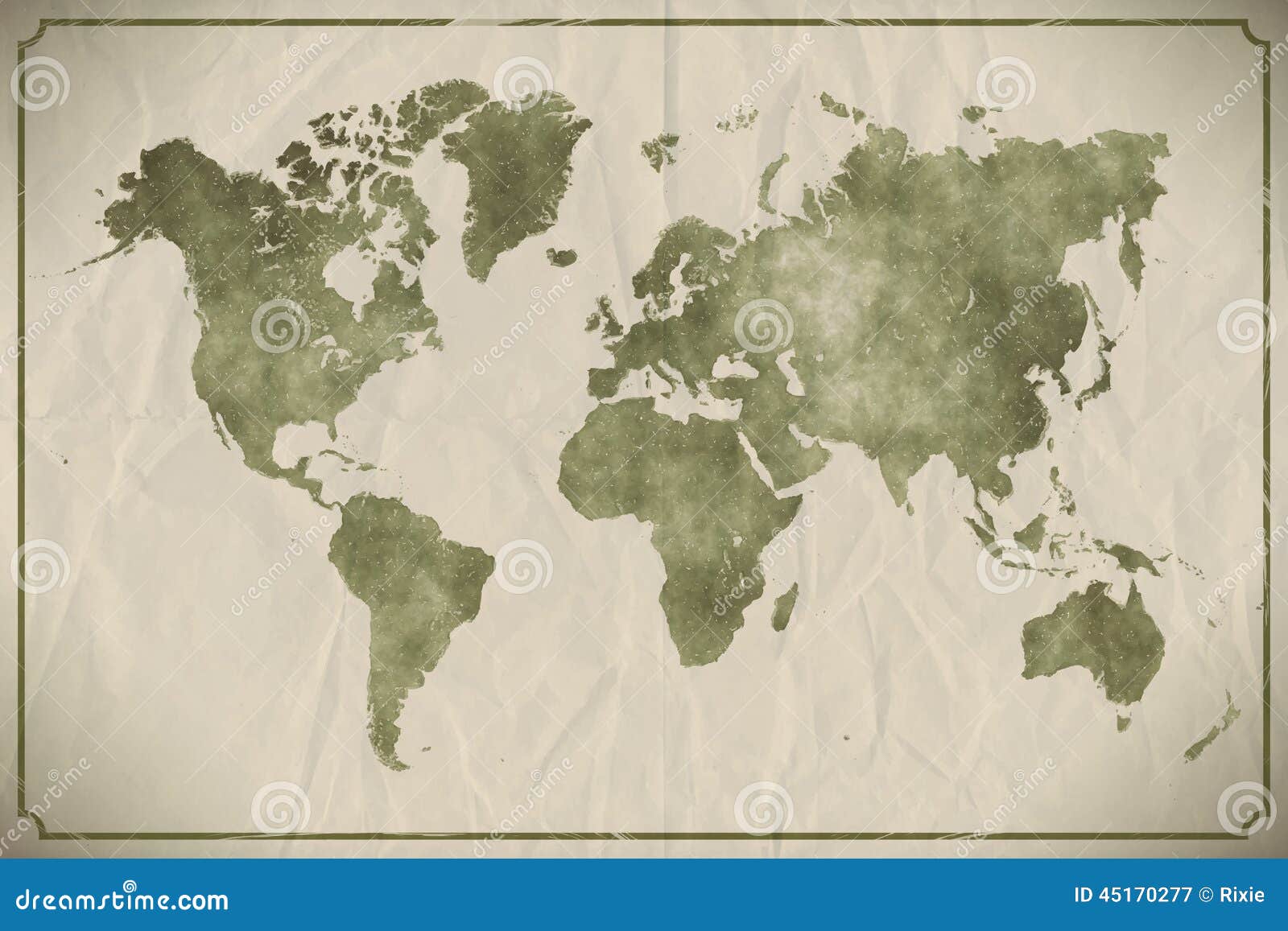 Watercolour Del Mapa Del Mundo Ilustración del Vector - Ilustración de ...