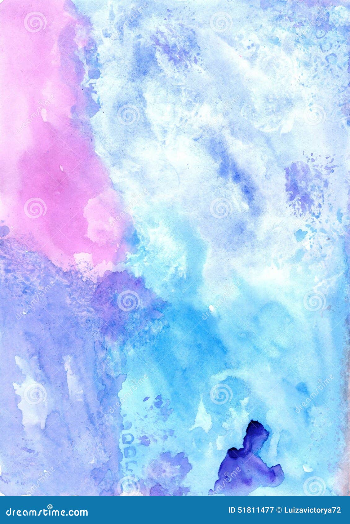 Watercolour Hand Drawing Colorful Background. Cute Texture For Stock ...