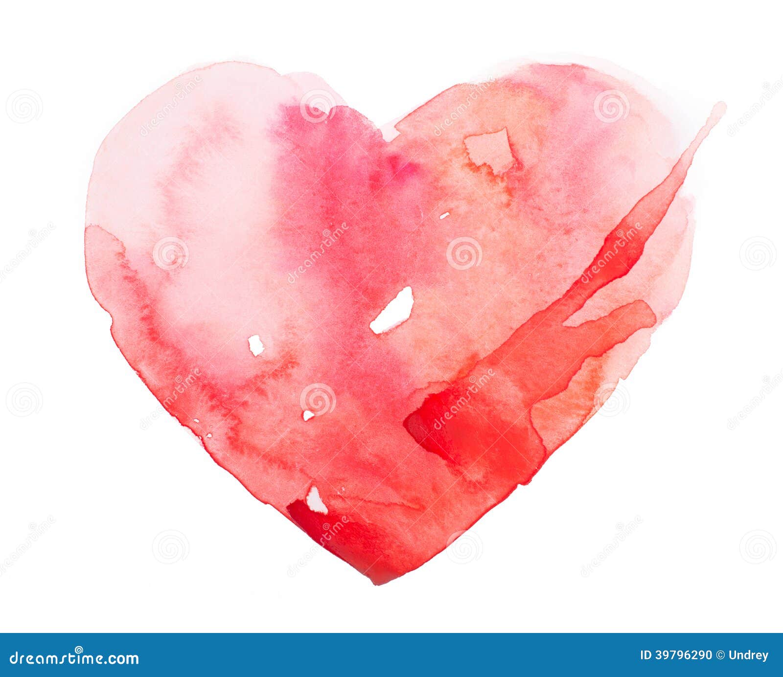 Red Heart Isolated On White Background. Royalty-Free Stock Photo ...