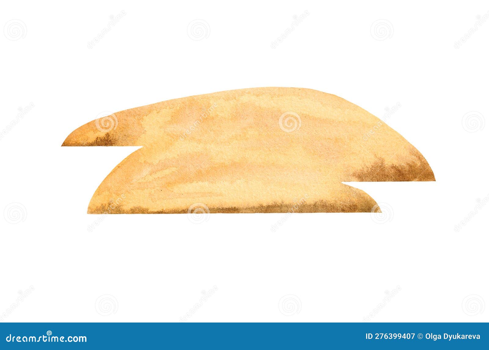 Watercolour Illustrations of Sand Surfaces for Creating Compositions. a ...