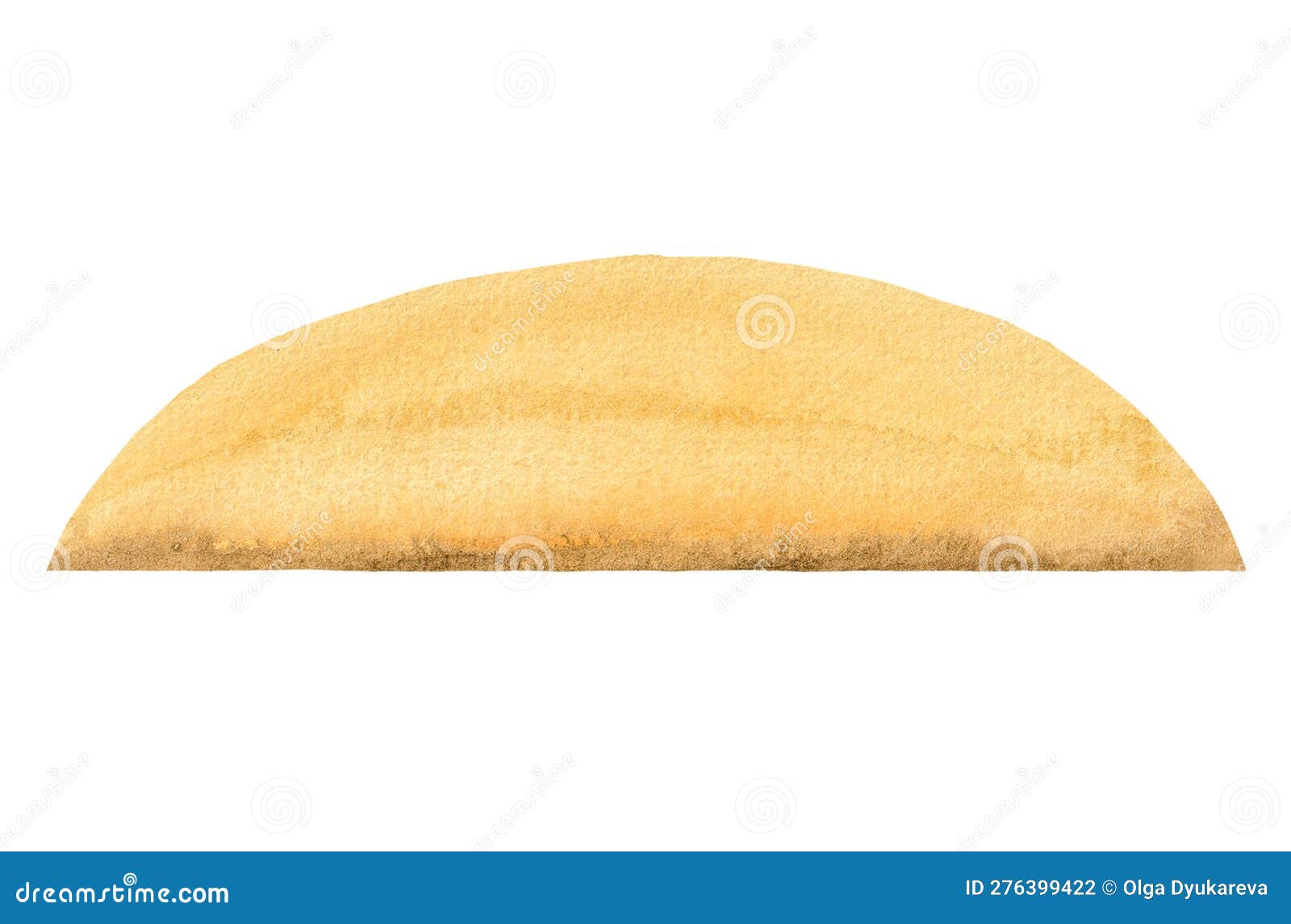 Watercolour Illustrations of Sand Surfaces for Creating Compositions. a ...